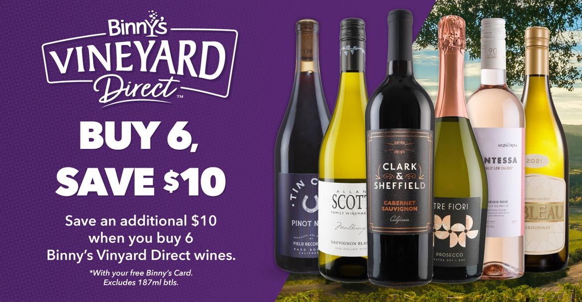Binny's Vineyard Direct Wines | the Best Values from the Best Vineyards