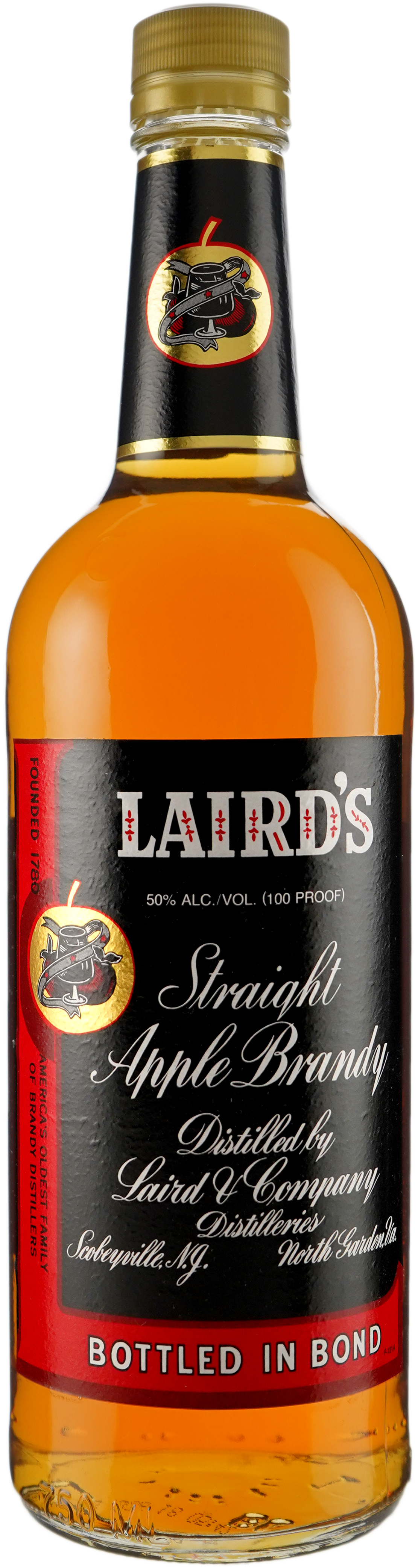 Laird's 100 proof Straight Apple Brandy | 750 ml Bottle