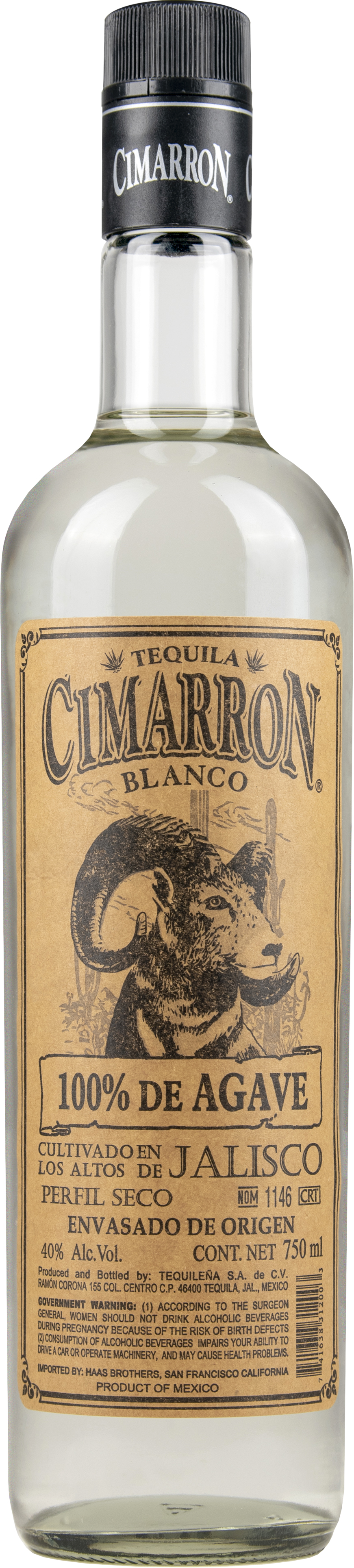 Cimarron Blanco Tequila | 750 ml Bottle