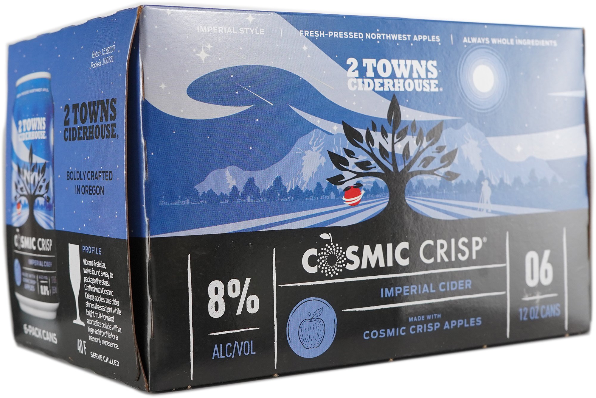 2 Towns Paradise Planet Cosmic Crisp Variety Pack | 12 pack of 12 oz Can