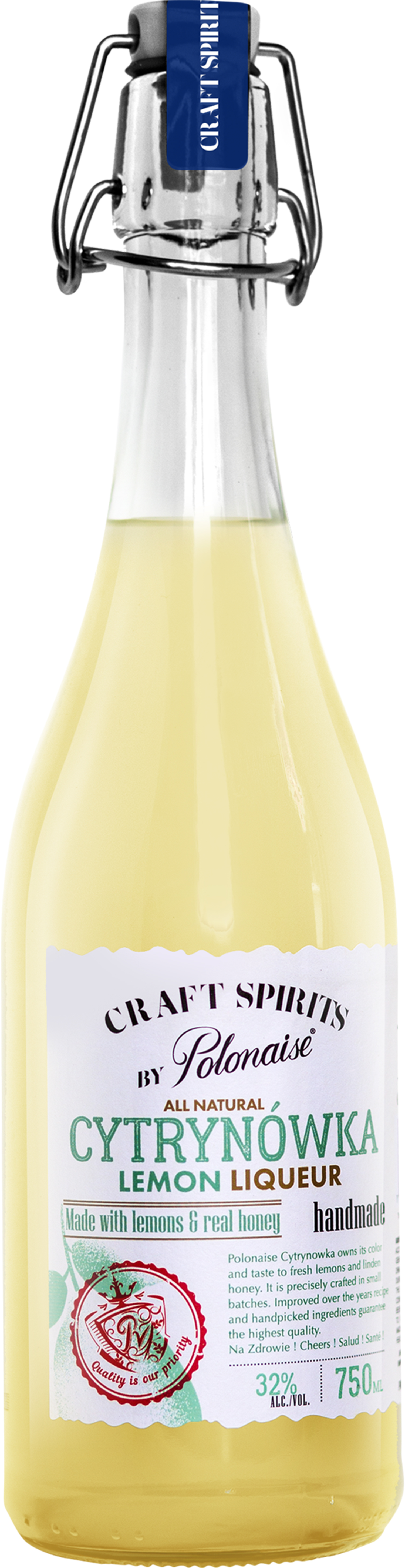 Polonaise Craft Spirits Cytrynowka Lemon Liqueur | 750 ml Bottle