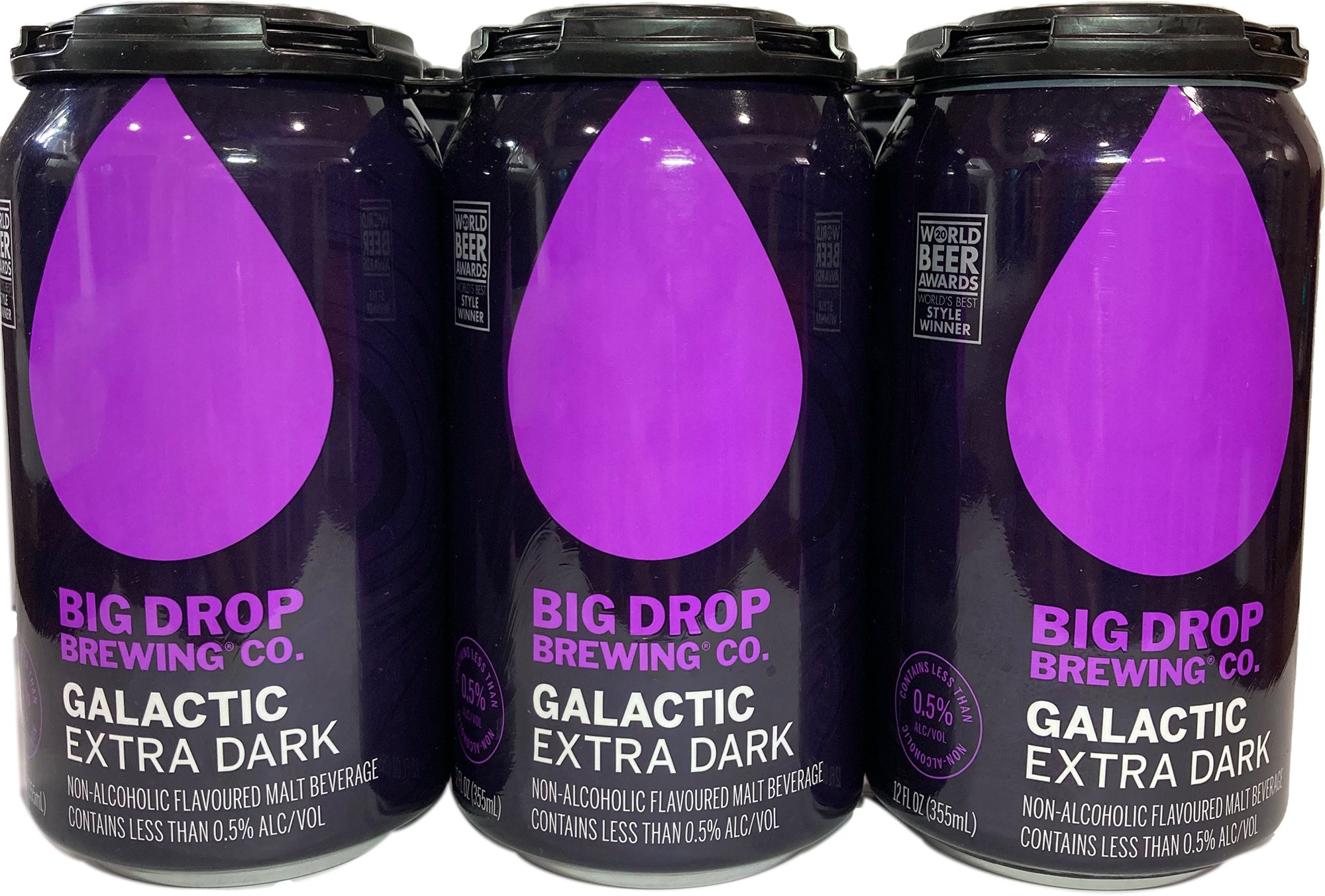 Big Drop Galactic Extra Dark Non-Alcoholic | 6 pack of 12 oz Can