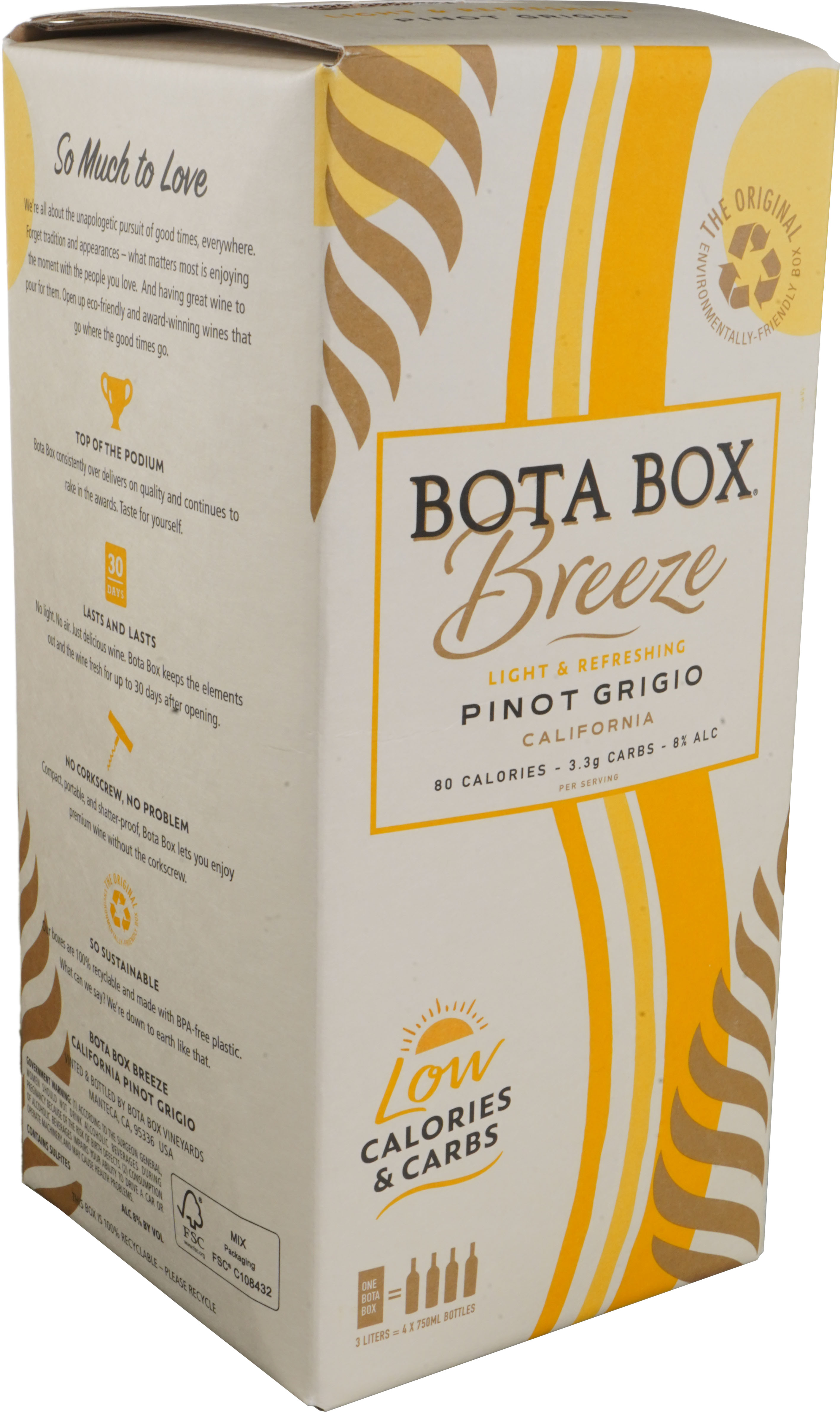 Bota Box Breeze Pinot Grigio | 3 L Box