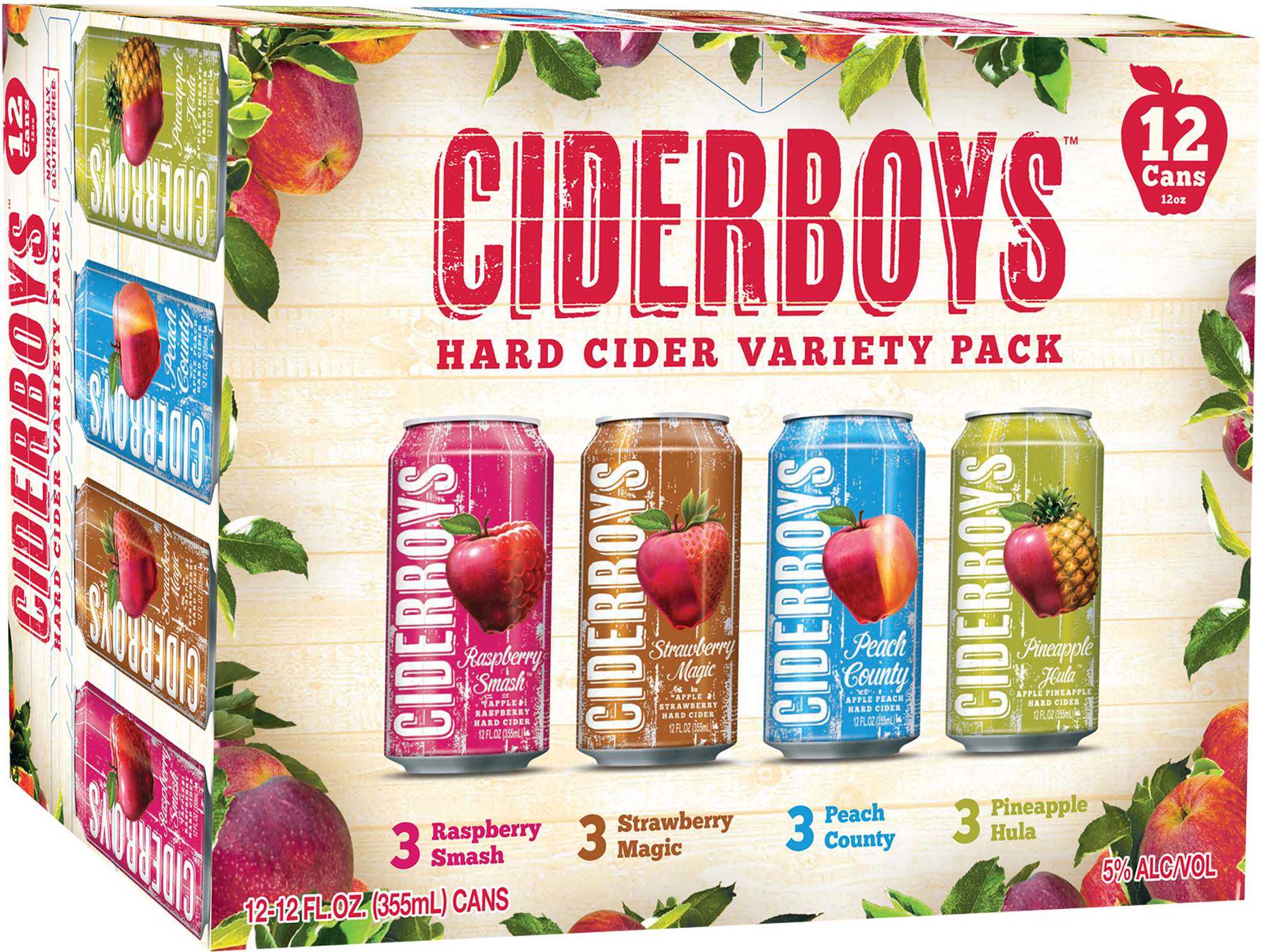 Ciderboys Variety Pack | 12 pack of 12 oz Can