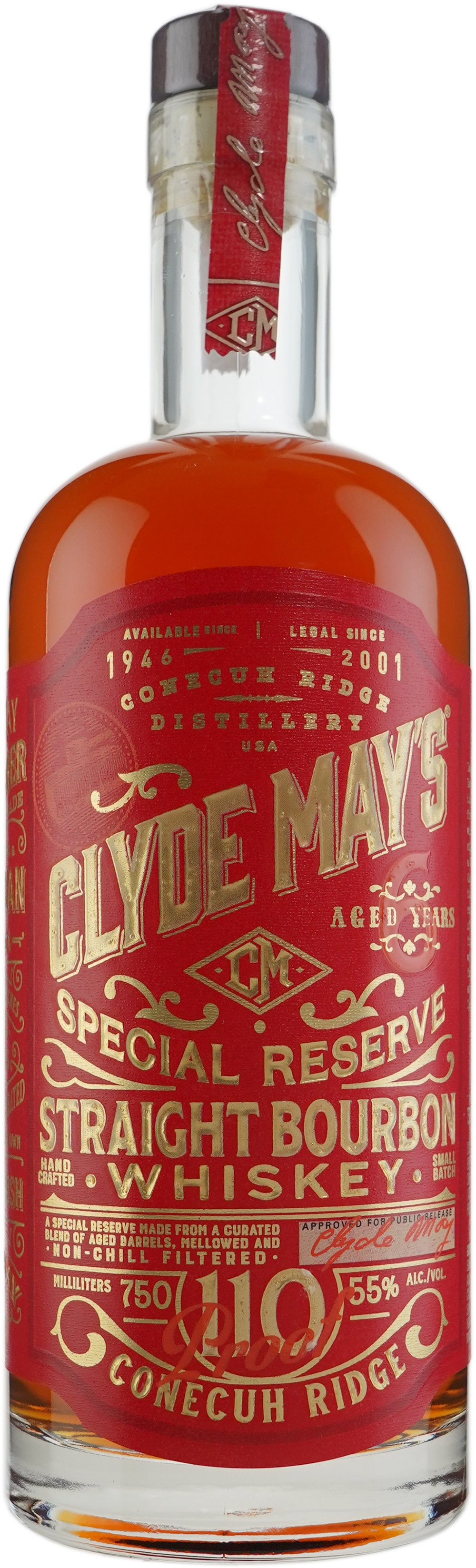 Clyde Mays Special Release 6 year old Bourbon | 750 ml Bottle