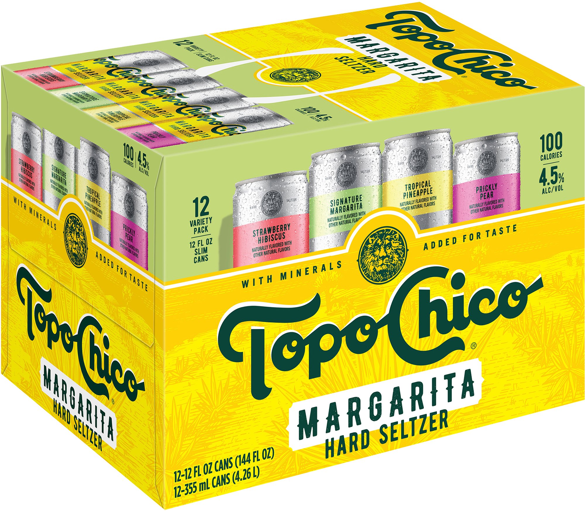 Topo Chico Aguas Fresca Hard Seltzer Variety Pack | 12 pack of 12 oz Can