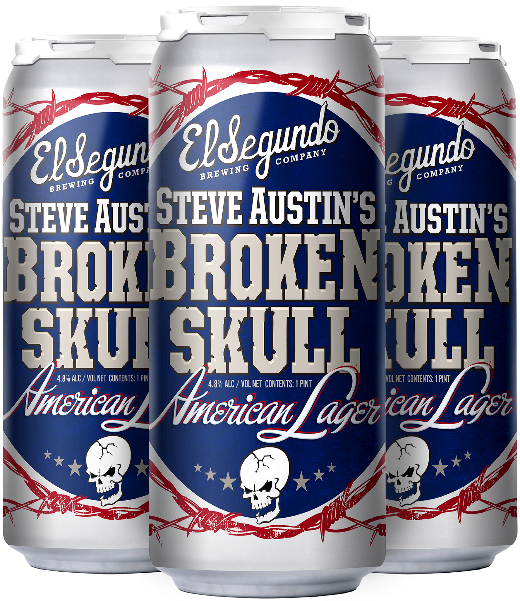 El Segundo Brewing Steve Austin's Broken Skull Double IPA | 4 pack of ...
