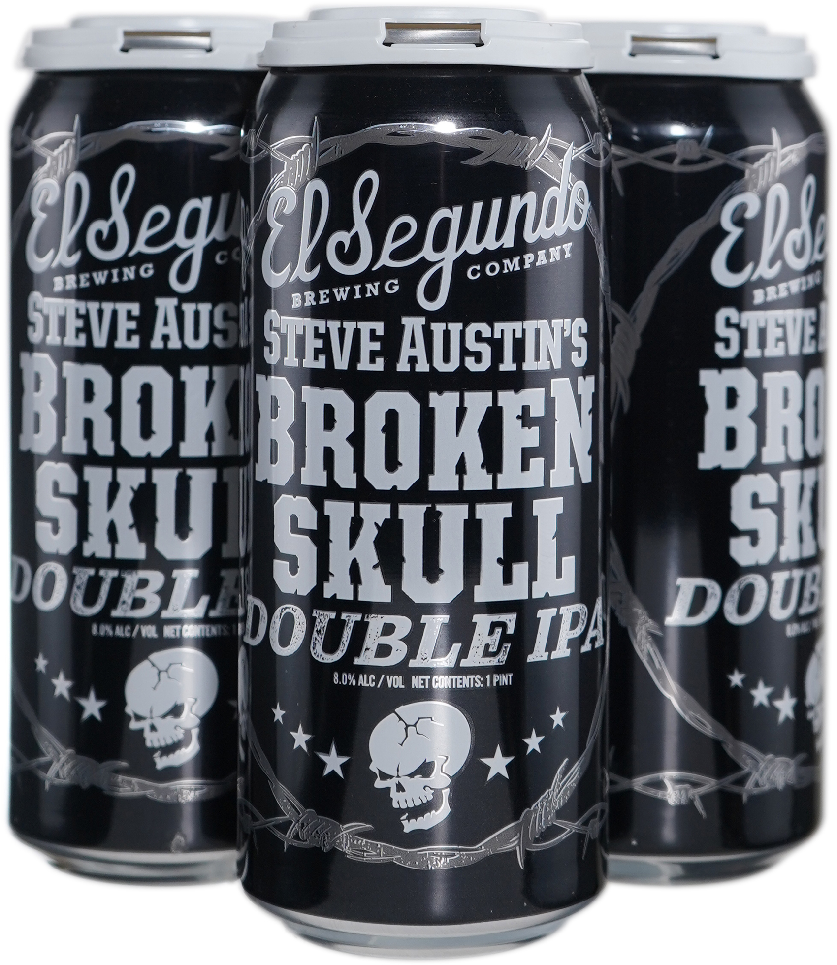 El Segundo Brewing Steve Austin's Broken Skull Double IPA | 4 pack of ...