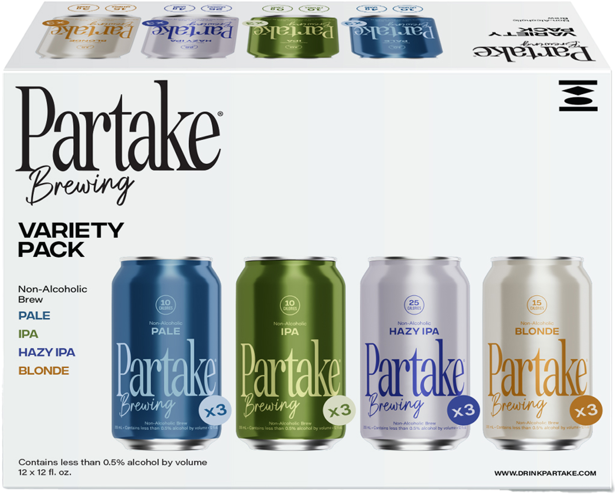 Athletic Brewing Non-Alcoholic Cerveza Atletica | 6 pack of 12 oz Can