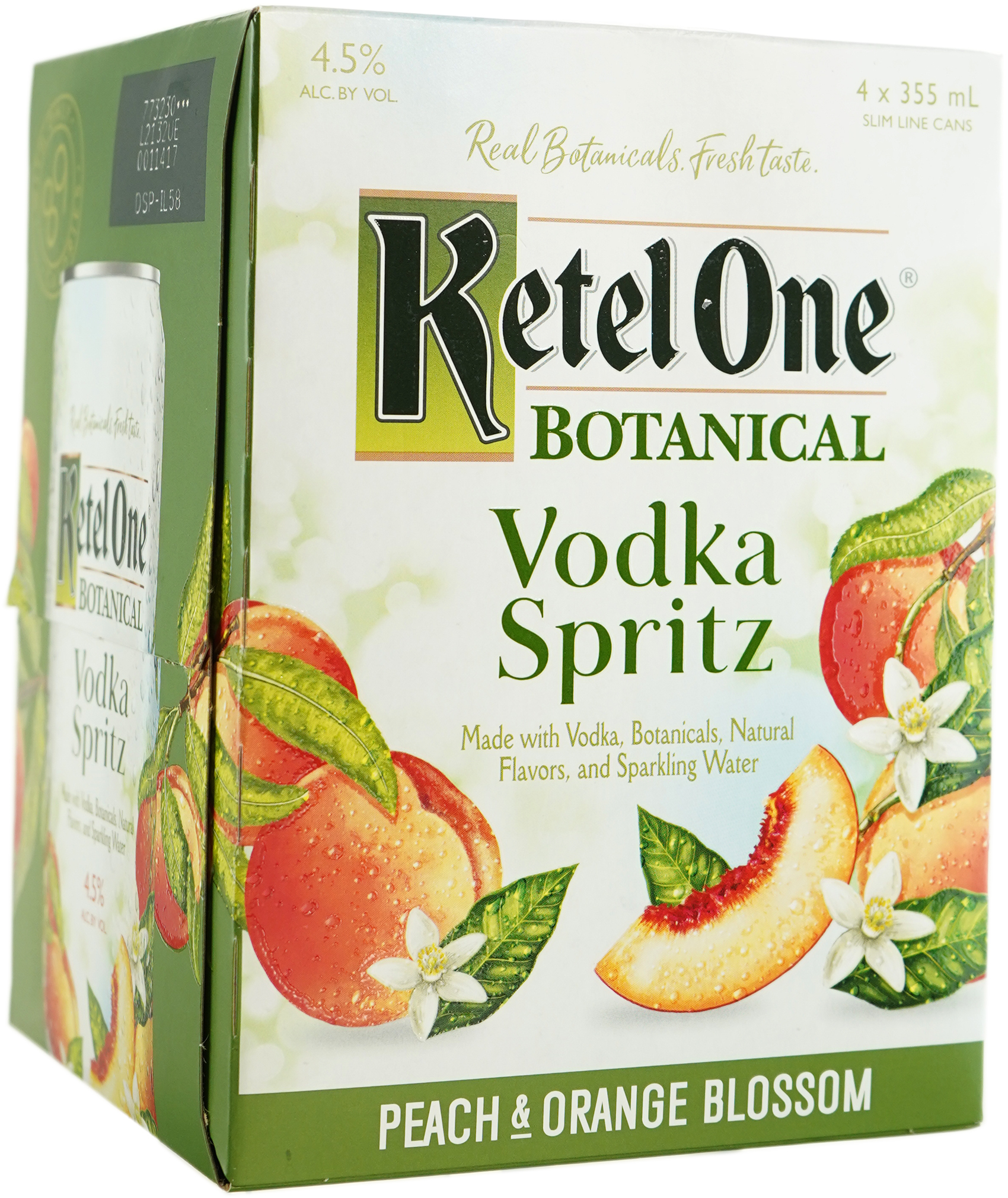 Ketel One Botanical Spritz Peach Orange Blossom 4 Pack Cans | 4 pack of ...