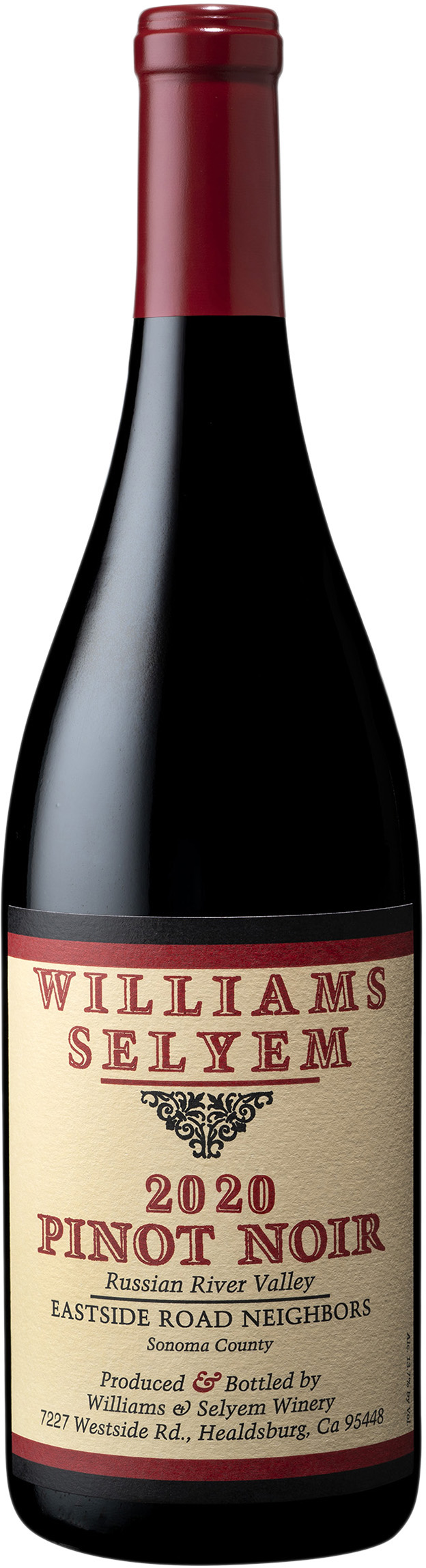 Williams Selyem Pinot Noir Eastside Road Neighbors 2020 | 750 ml Bottle Williams Selyem Pinot Noir Eastside Road Neighbors 2020 | 750 ml Bottle