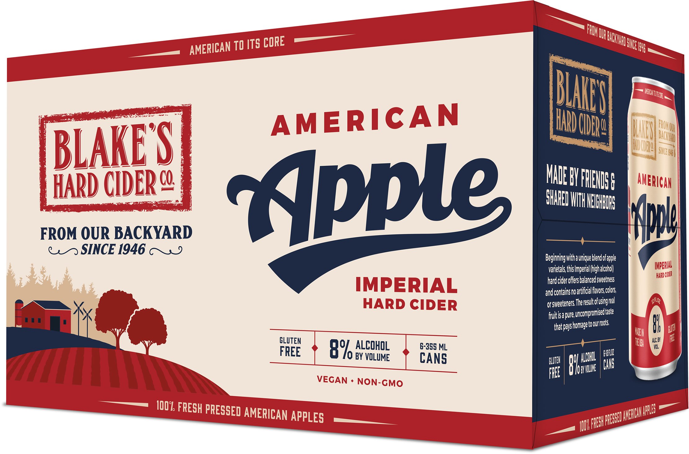 Blake's American Apple | 6 pack of 12 oz Can