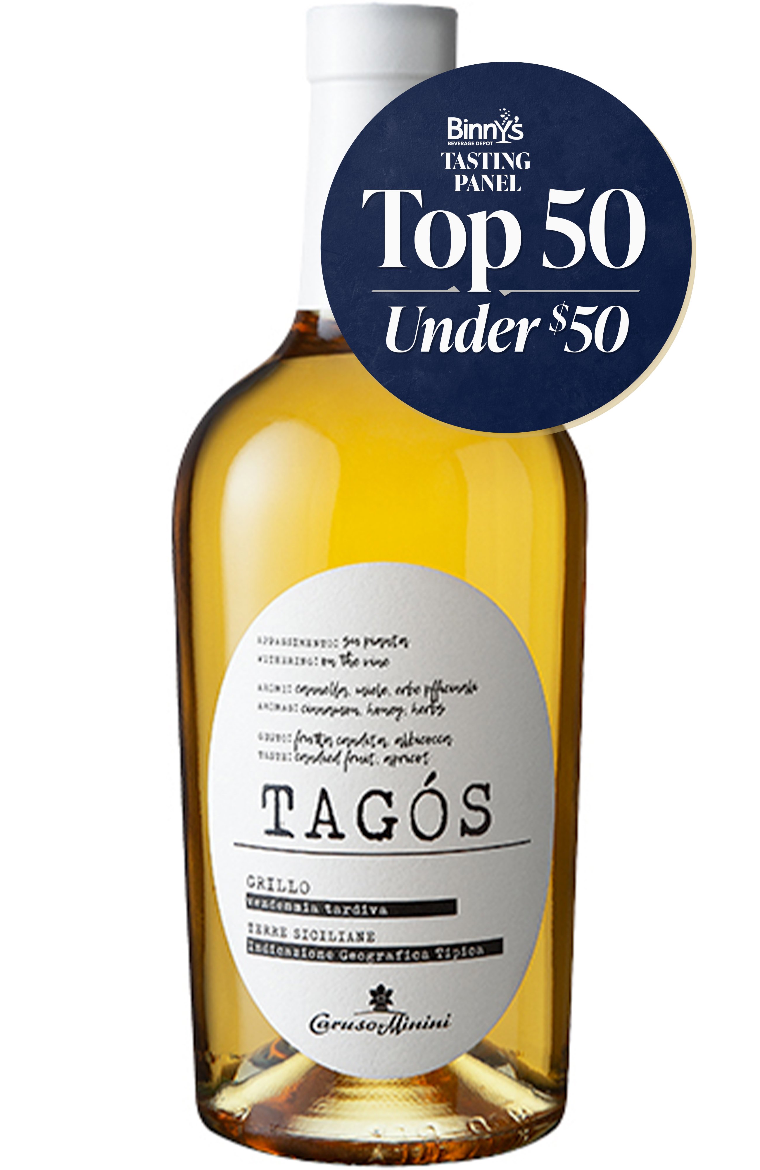 Caruso e Minini Grillo Tagos Late Harvest 2018 | 500 ml Bottle