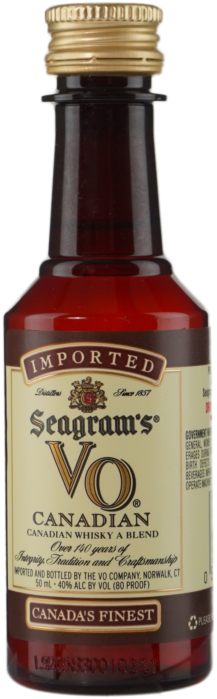 Seagram's VO Canadian Whisky | 100 ml Bottle