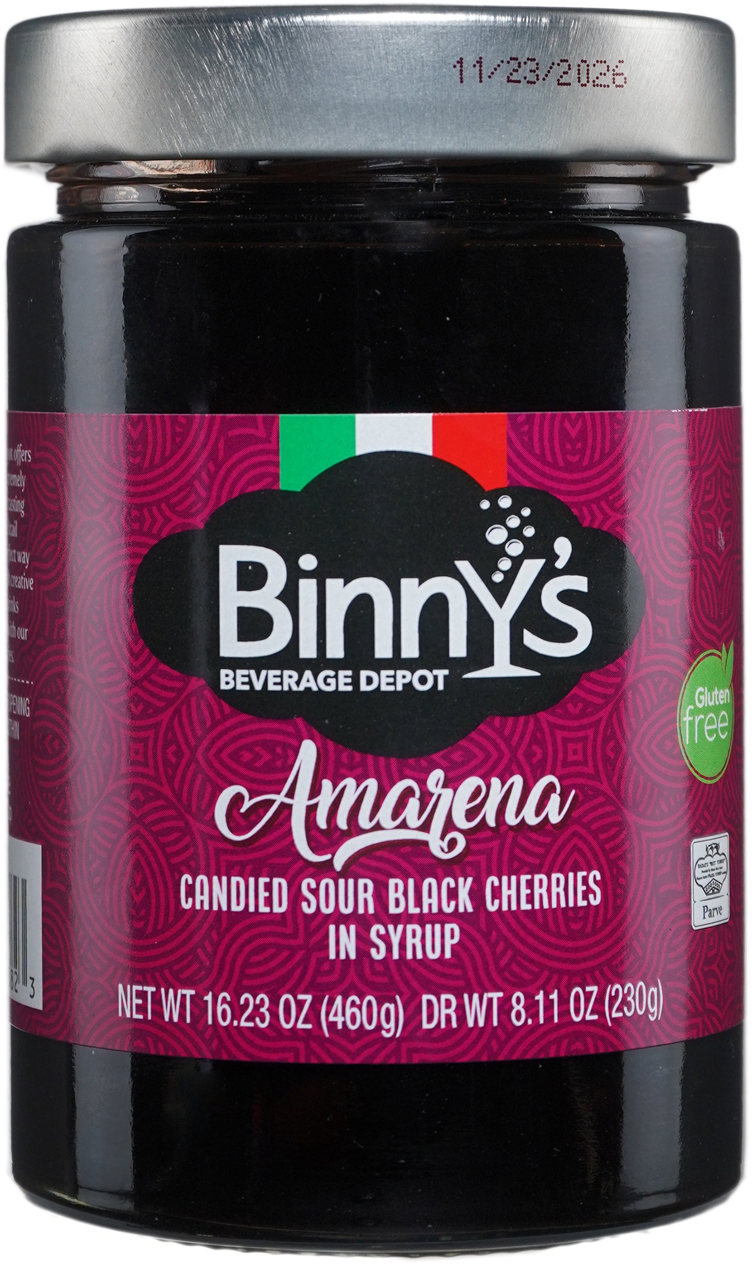 Binny's Amarena Cherries | 16.2 oz Glass