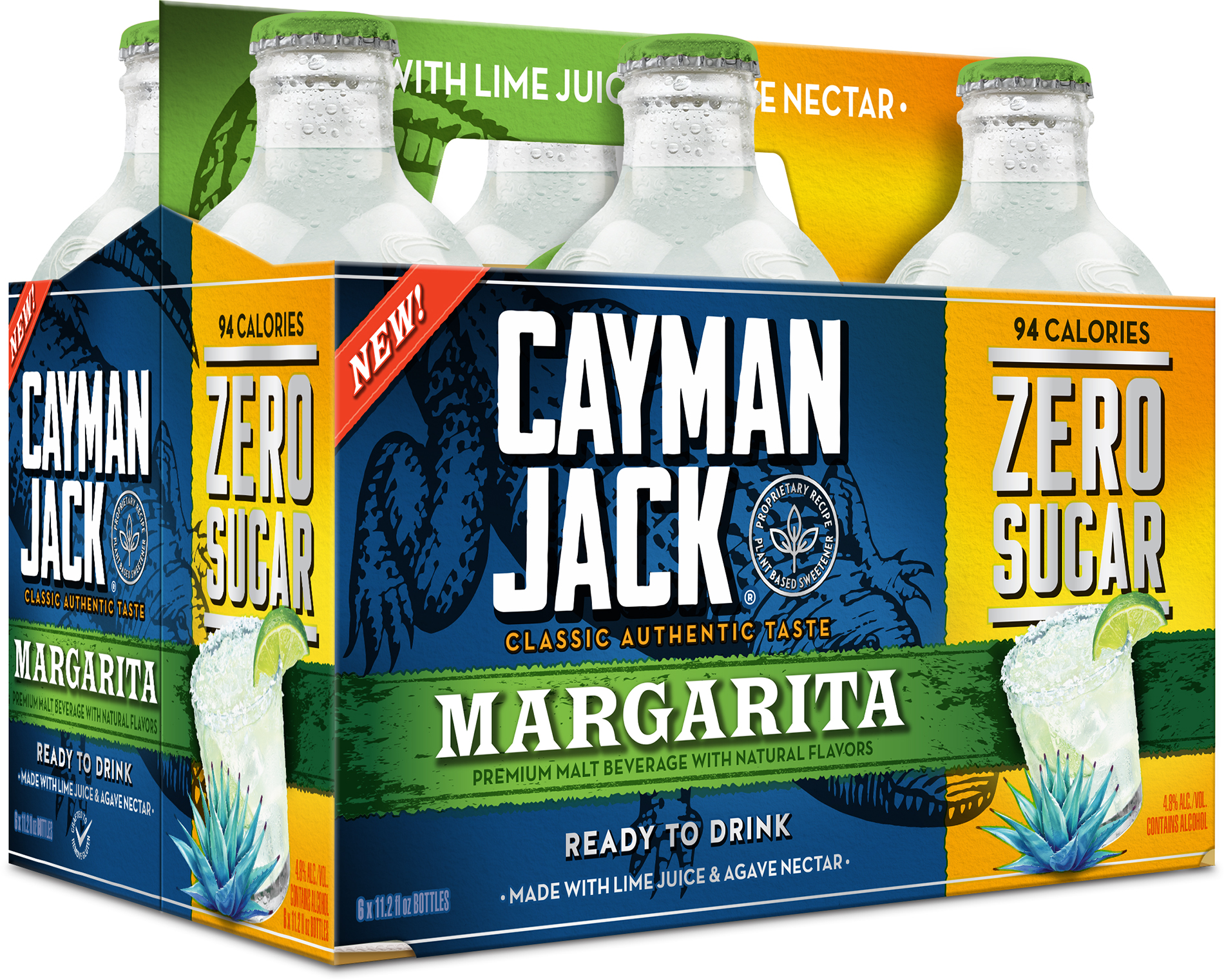 Cayman Jack Margarita Zero Sugar | 6 pack of 11.2 oz Bottle Cayman Jack Margarita Zero Sugar | 6 pack of 11.2 oz Bottle