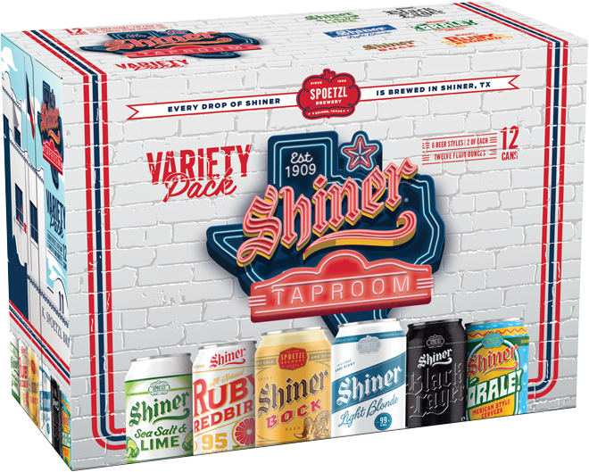 Shiner Taproom Variety Pack | 12 pack of 12 oz Can