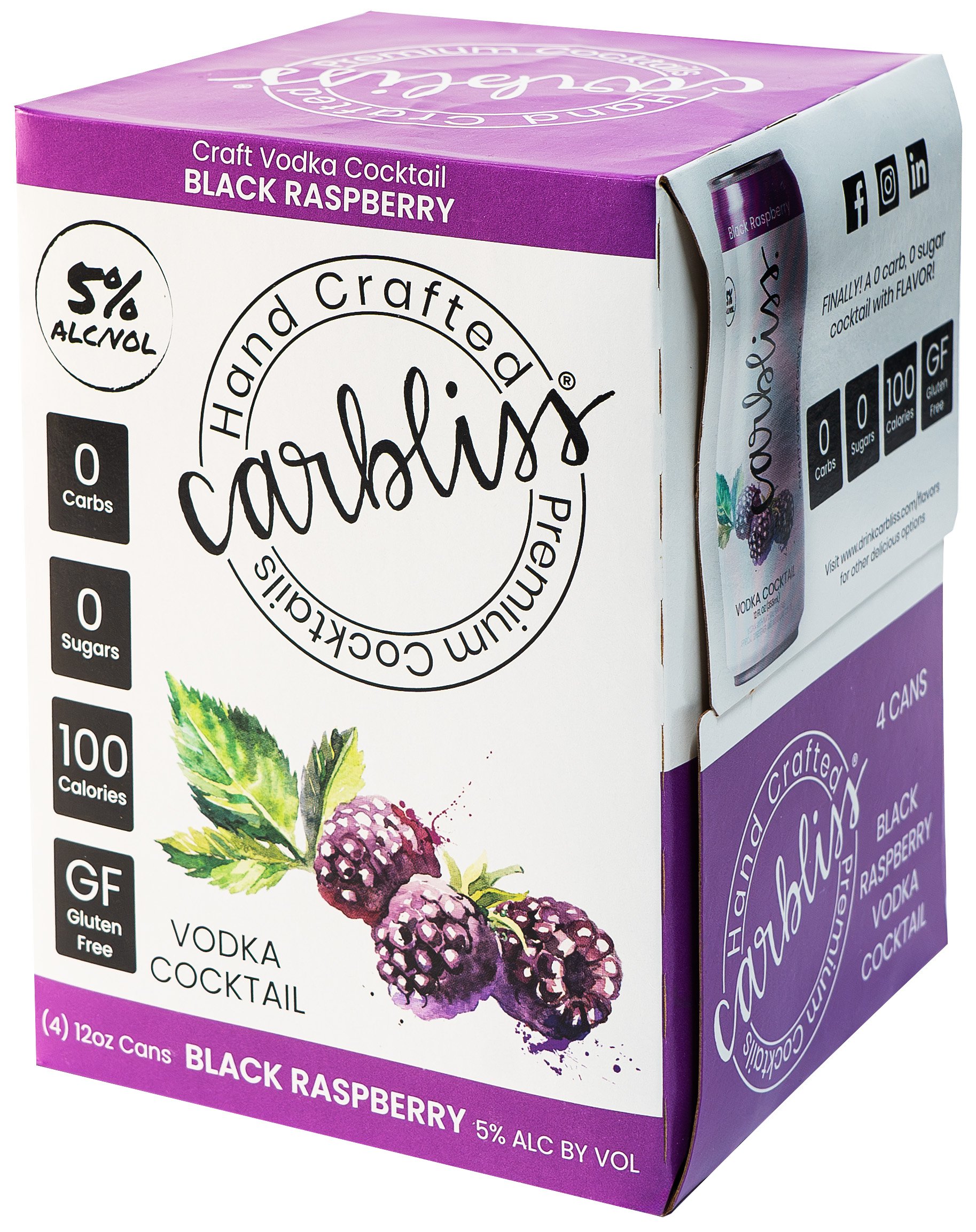 Carbliss Vodka Cocktail Variety 8 Pack Cans | 8 pack of 12 oz Can