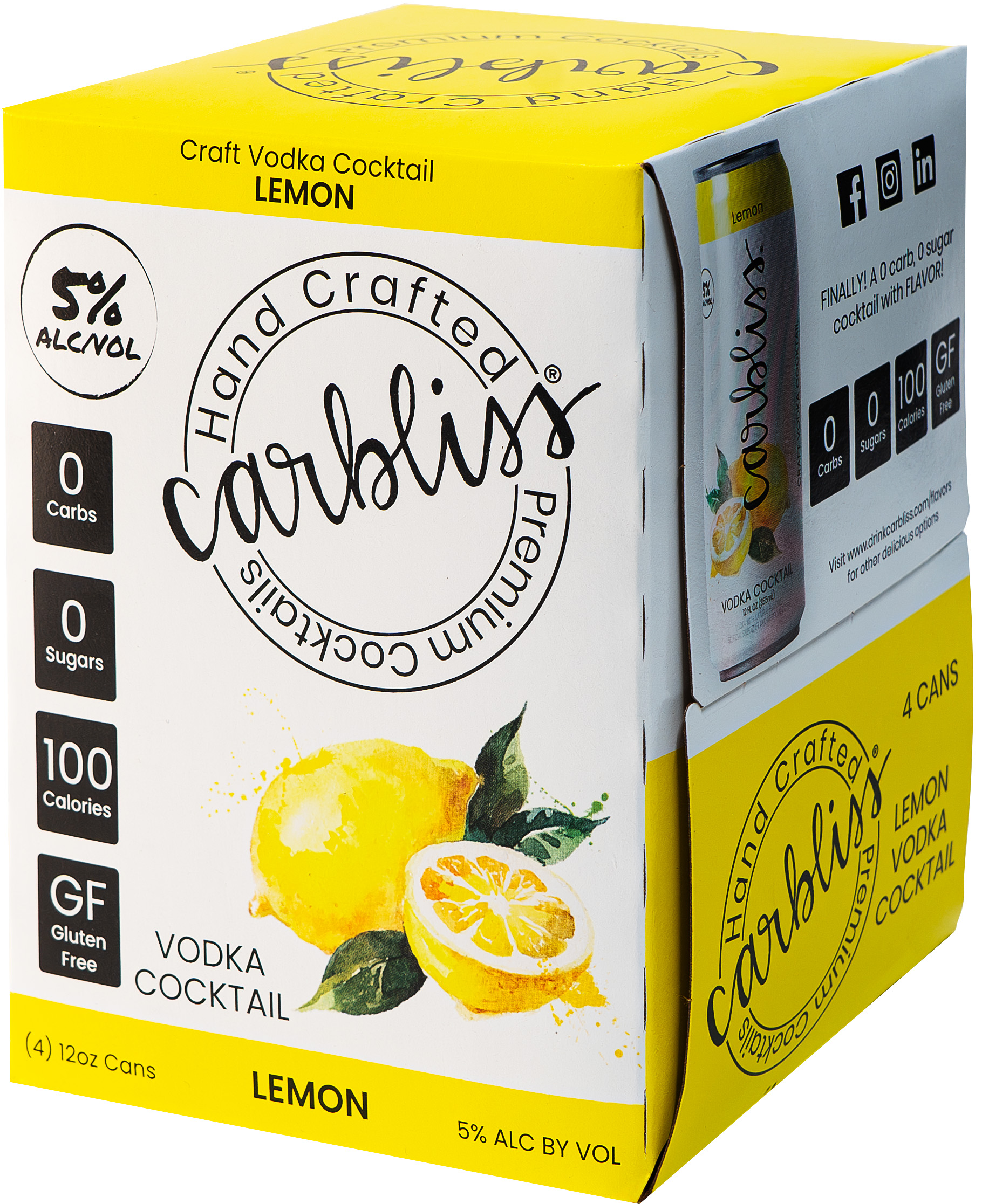 Carbliss Cocktail Collection Variety 8 Pack Cans | 8 pack of 12 oz Can