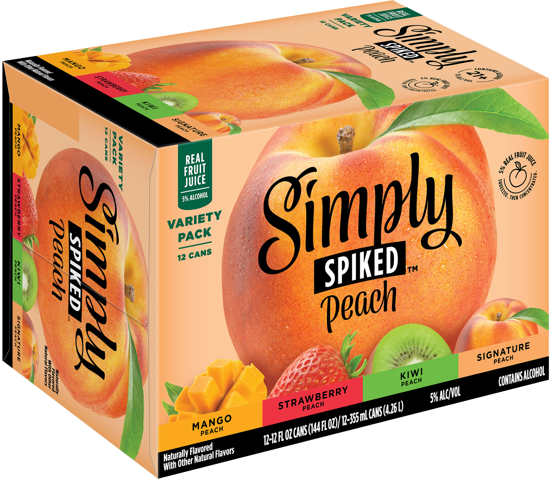 Simply Spiked Lemonade Variety Pack | 12 pack of 12 oz Can