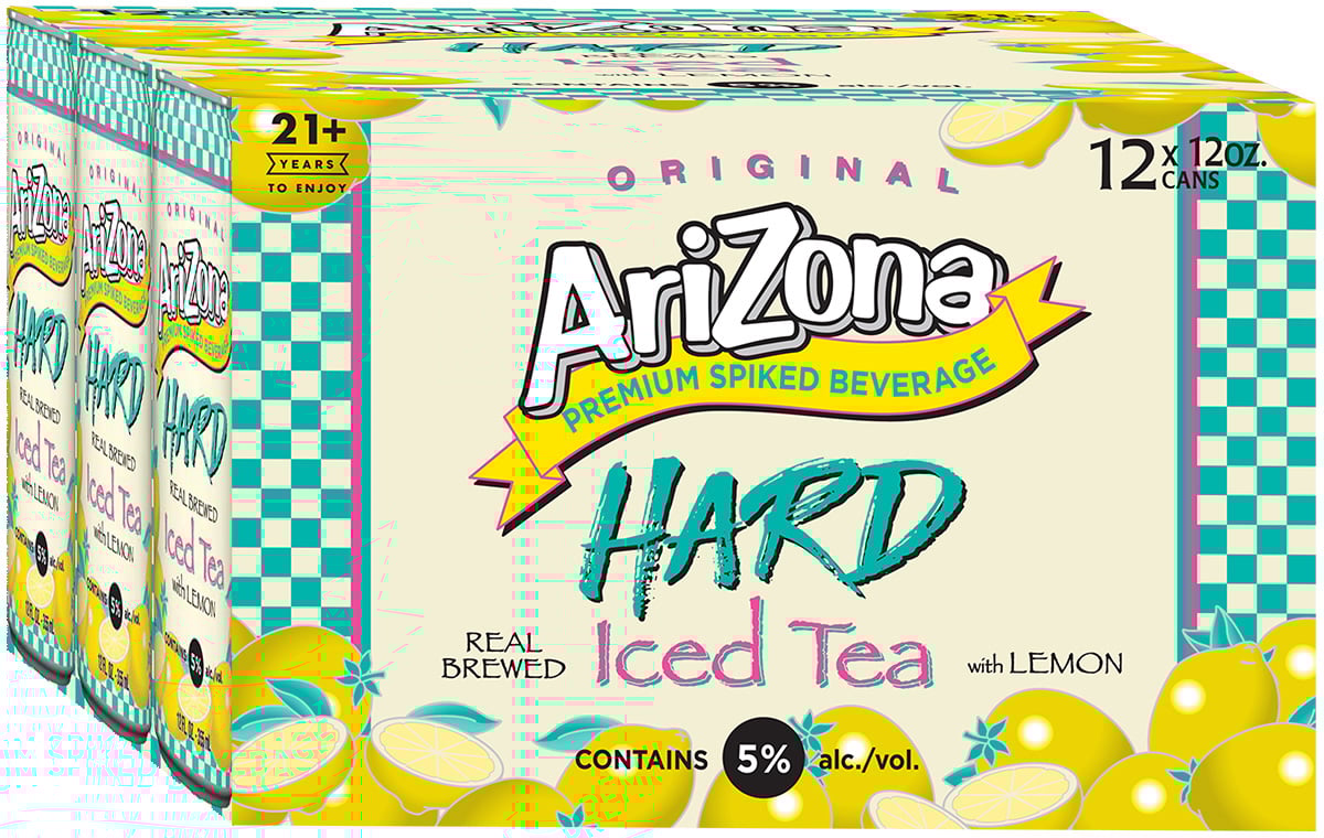 AriZona Hard Iced Tea Lemon | 12 pack of 12 oz Can