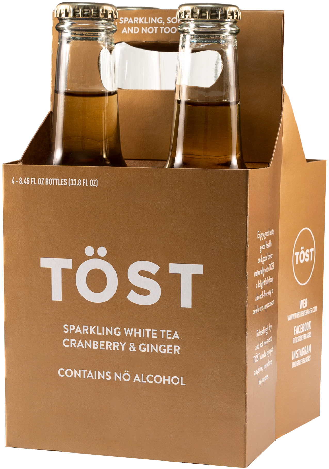 Tost Sparkling Beverage 4 Pack Bottles | 4 pack of 250 ml Bottle