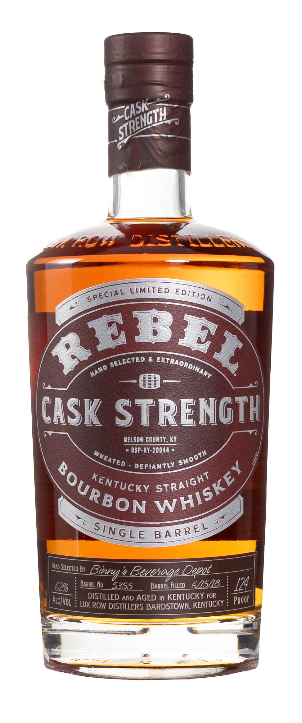 Rebel Distiller's Collection 120 Proof Wheated Bourbon Single Barrel ...
