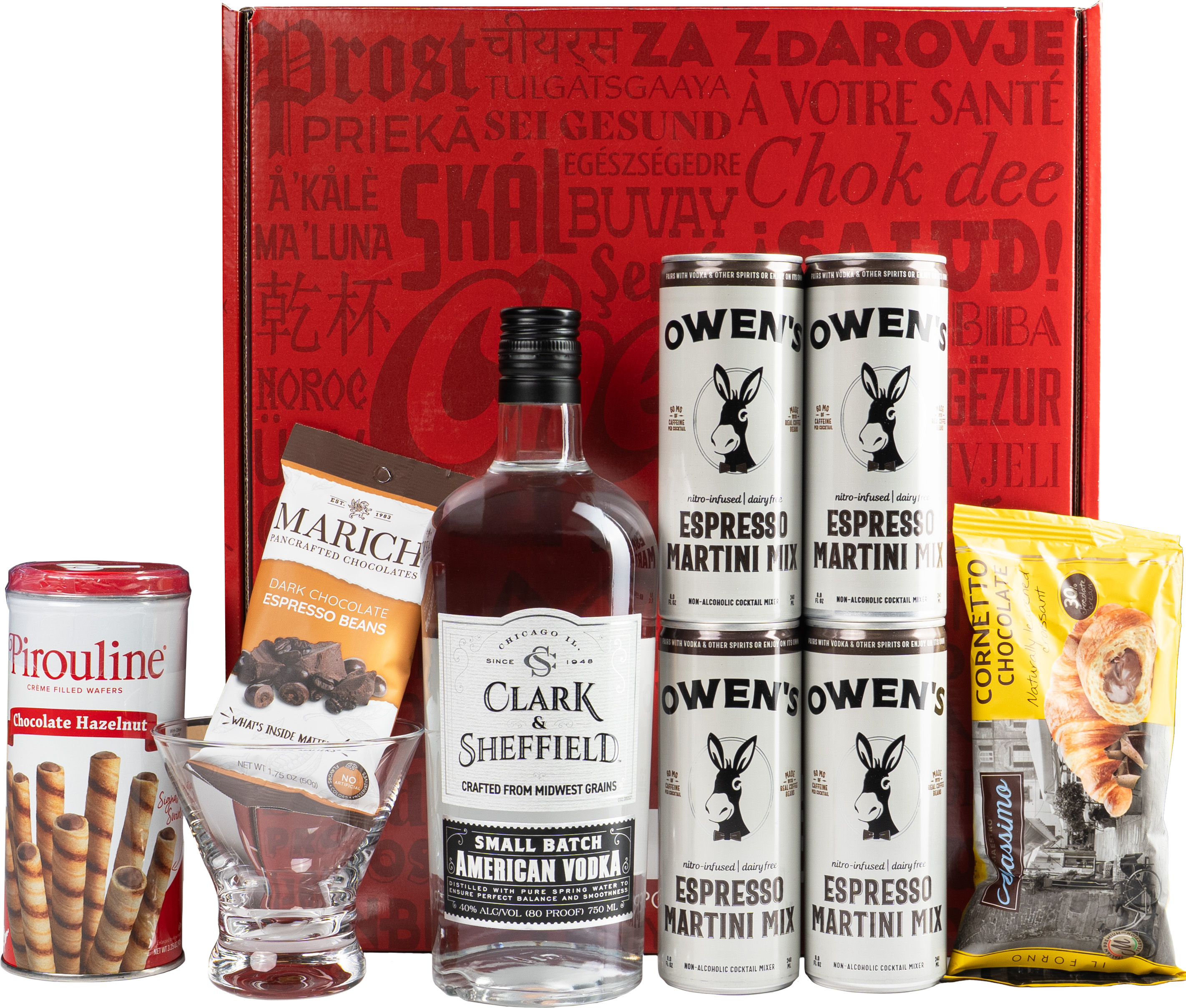 Clark & Sheffield Espresso Martini Gift Box with Owens Espresso Martini ...