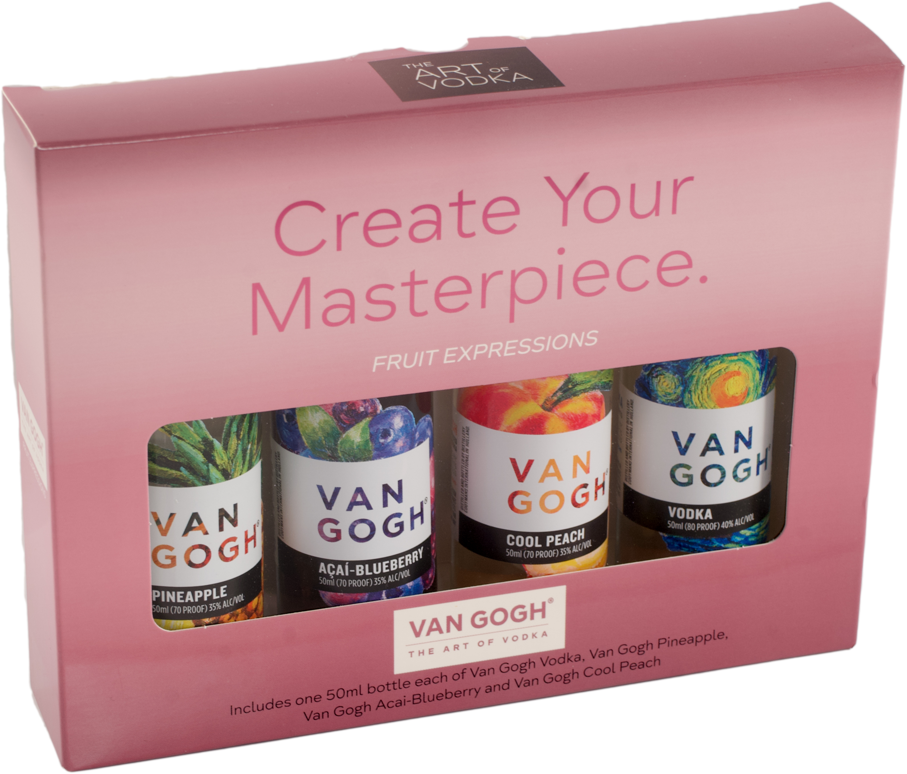 Van Gogh Vodka Fruit Sampler | 4 pack of 50 ml Bottle