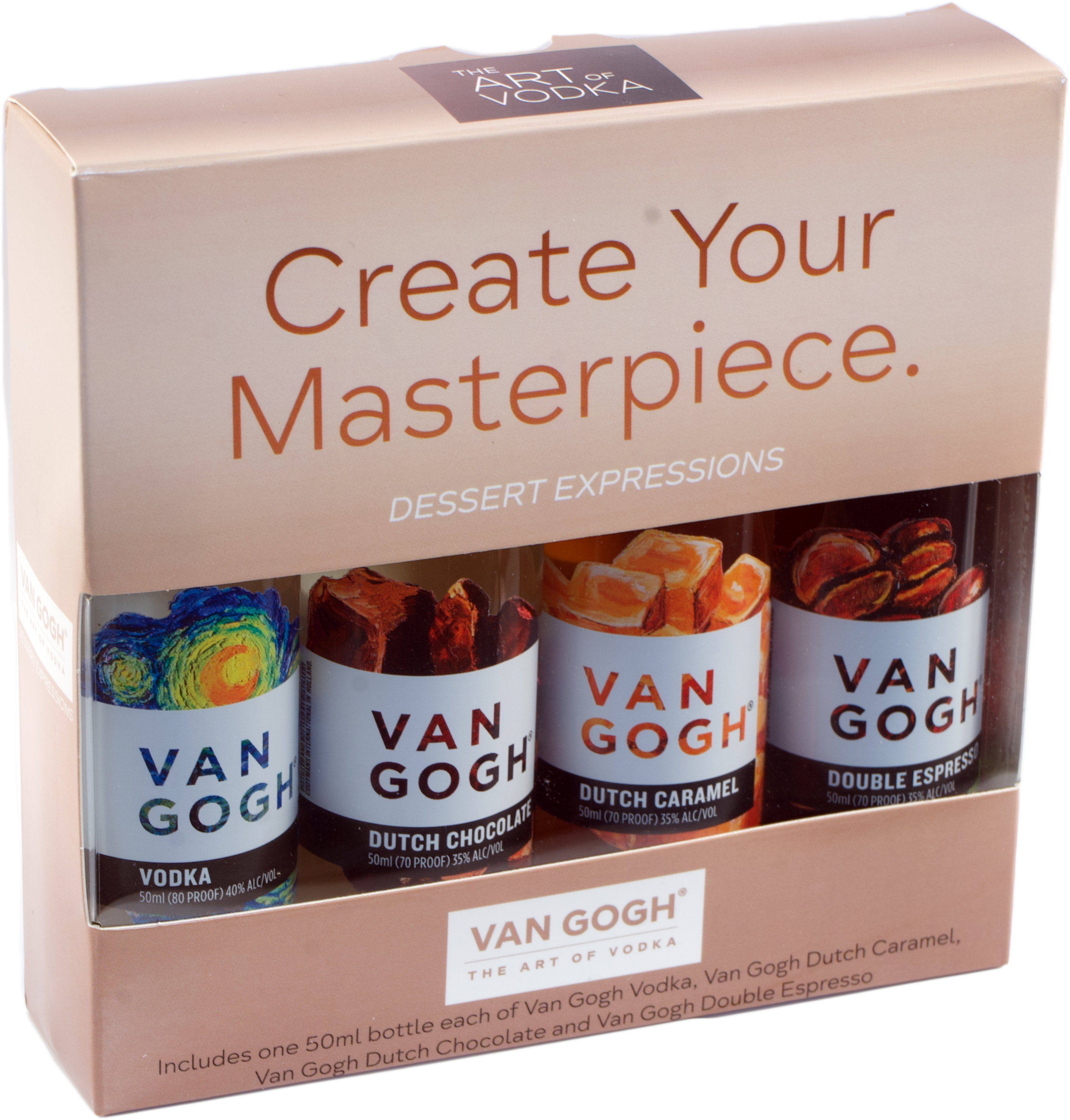 Van Gogh Vodka Dessert Sampler | 4 pack of 50 ml Bottle