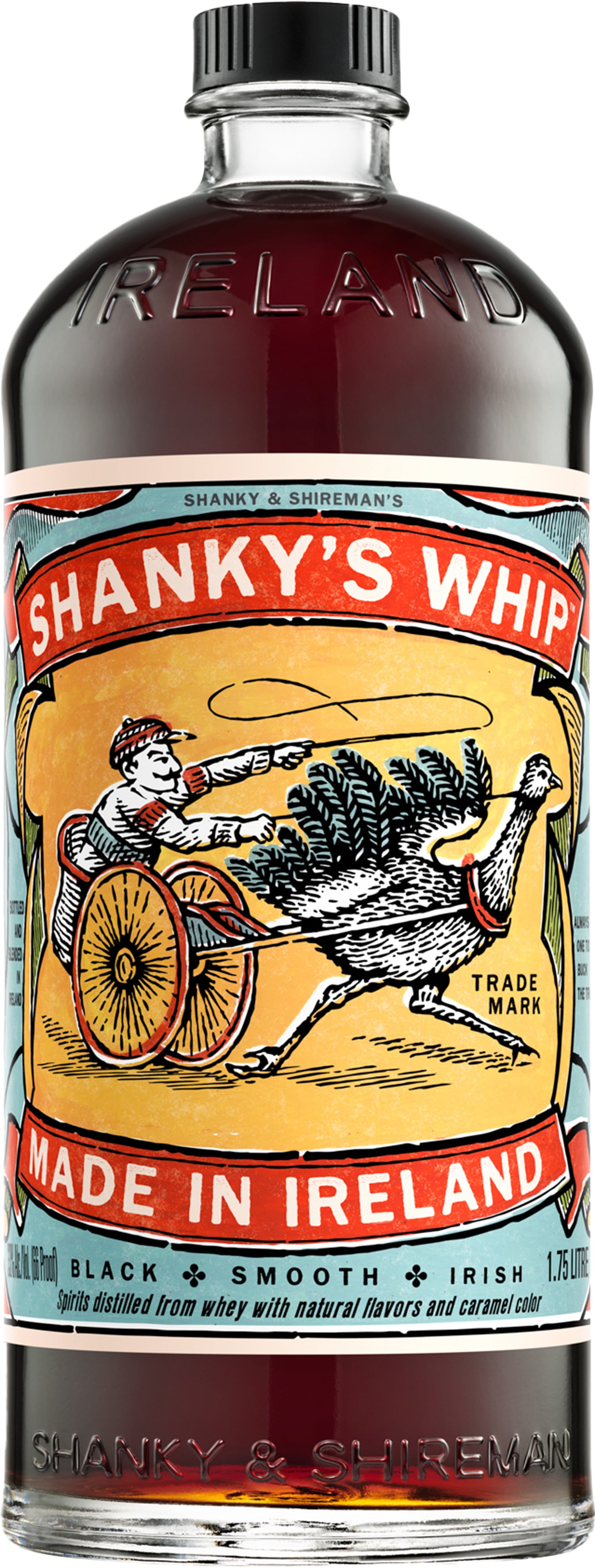 Shanky's Whip Black Irish Whiskey Liqueur | 750 ml Bottle