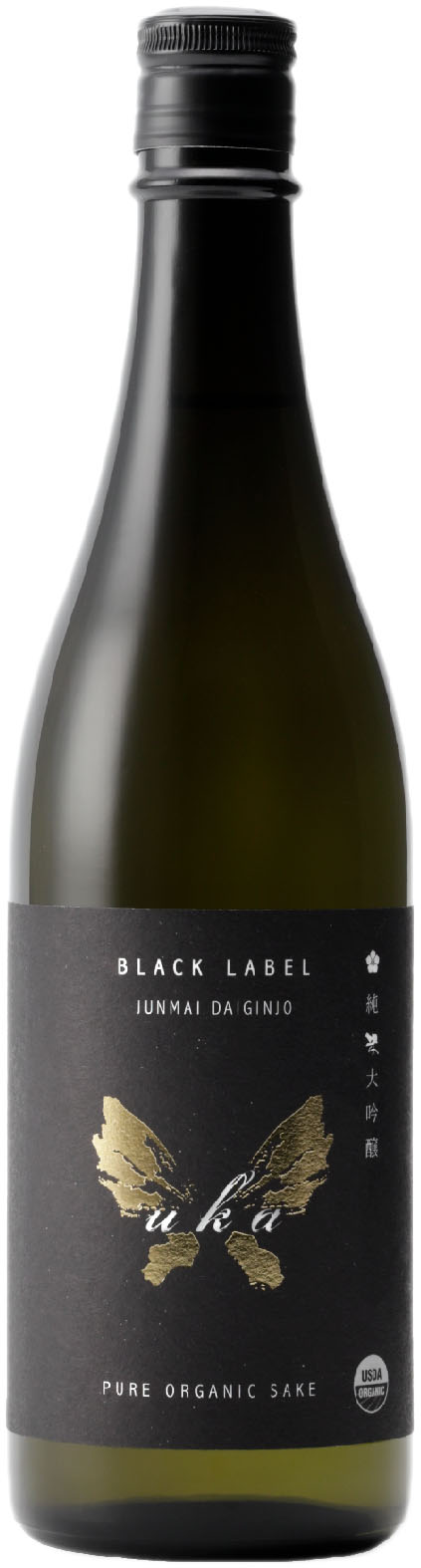 Uka Sake Black Label Junmai Daiginjo | 720 ml Bottle