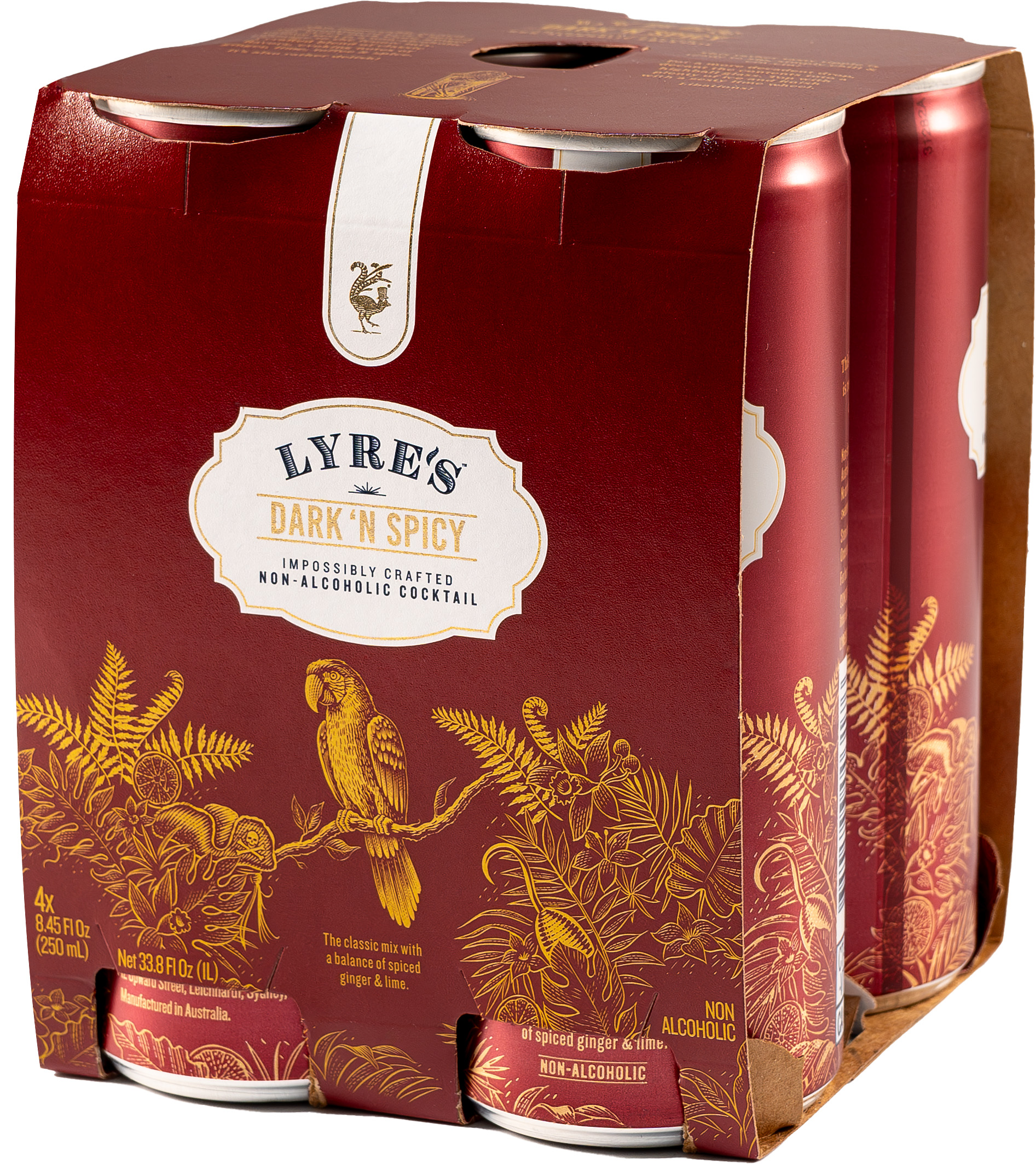 Lyre's Gin and Tonic 4 Pack Cans | 4 pack of 250 ml Bottle