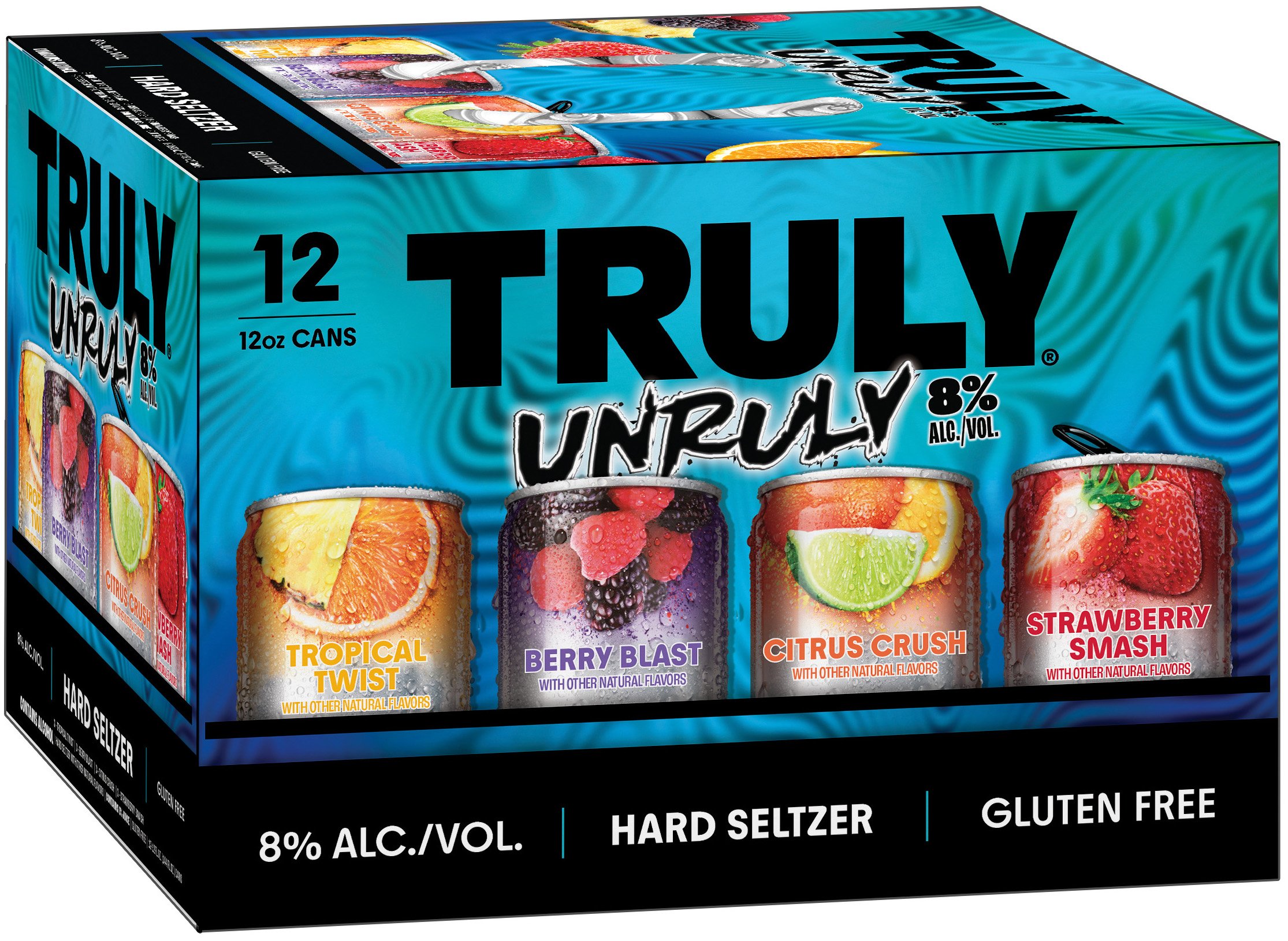 Truly Vodka Soda Paradise Variety 8 Pack Cans | 8 pack of 12 oz Can