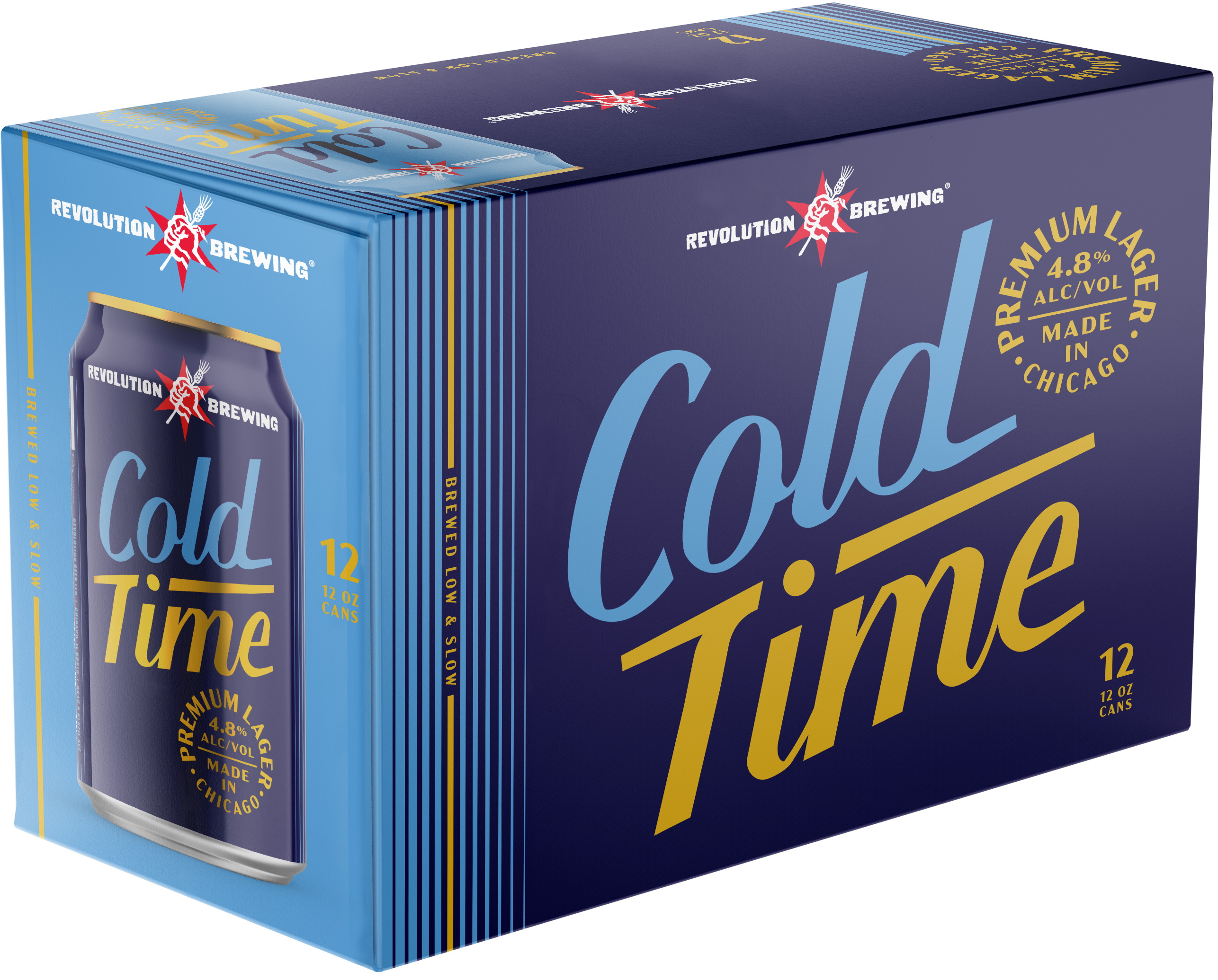 Revolution Cold Time Premium Lager | 12 pack of 12 oz Can