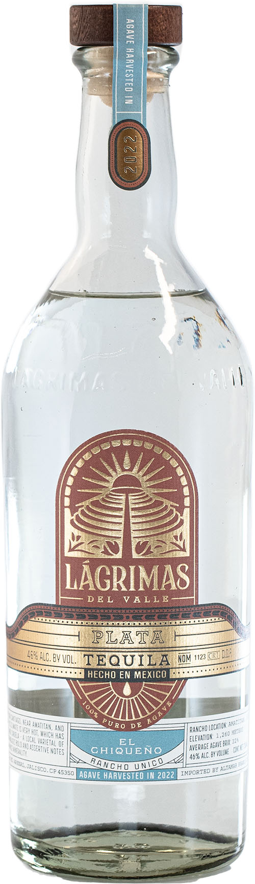 Lagrimas del Valle Plata El Sabino Single Ranch Tequila 2023 | 750 ml ...