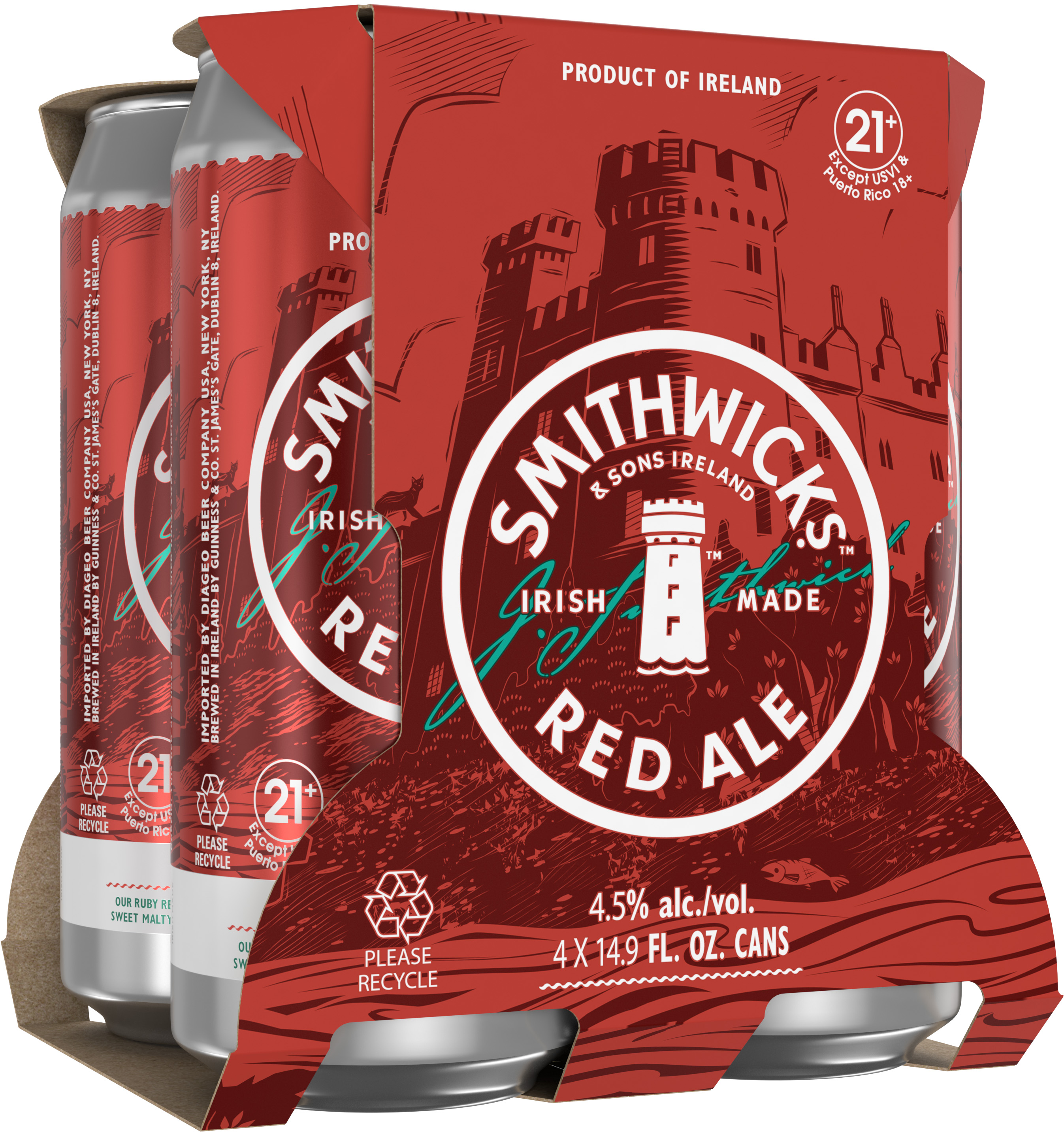 Smithwick's Red Ale | 8 pack of 14.9 oz Can