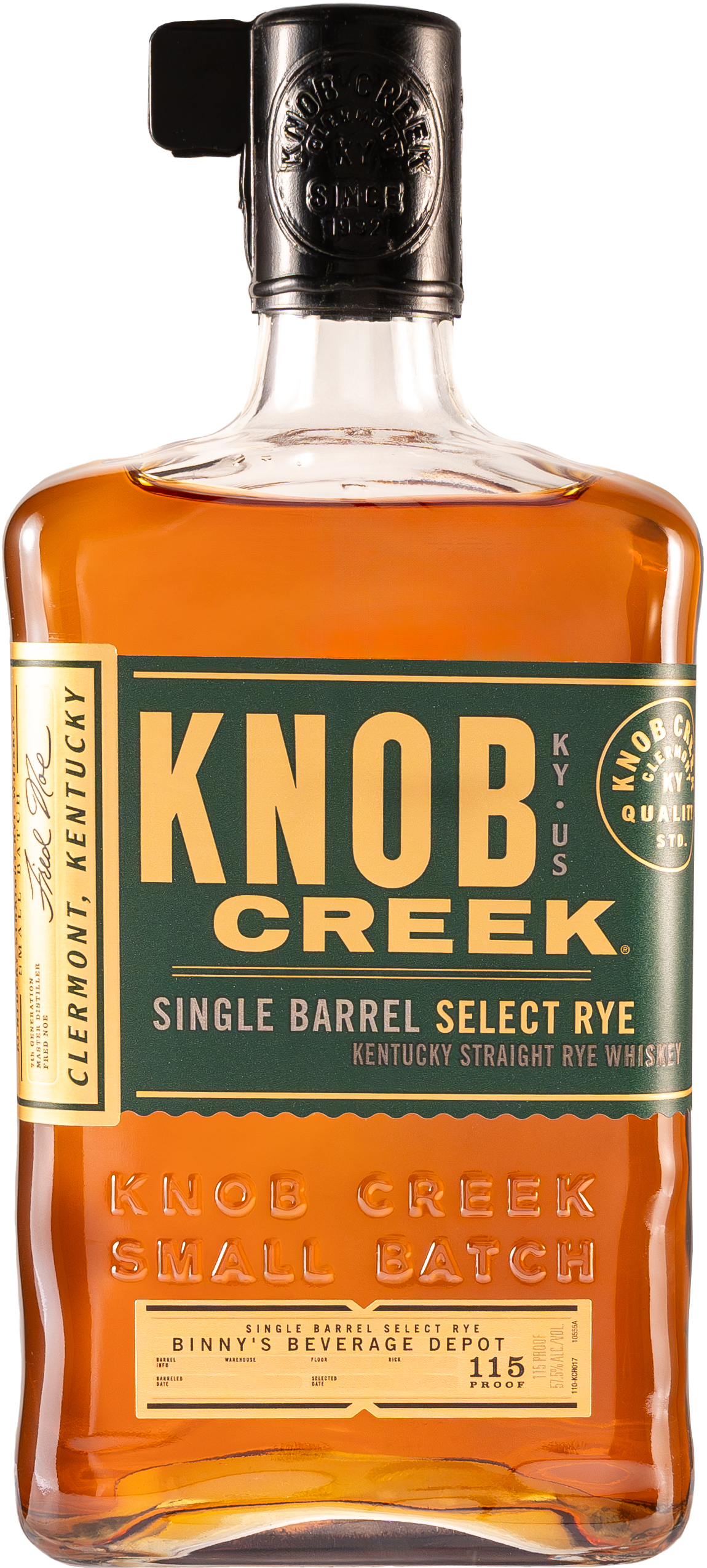 Knob Creek Bourbon Single Barrel # 18955 L-2-27 14E14 Binny's Handpicked | 750 ml Bottle