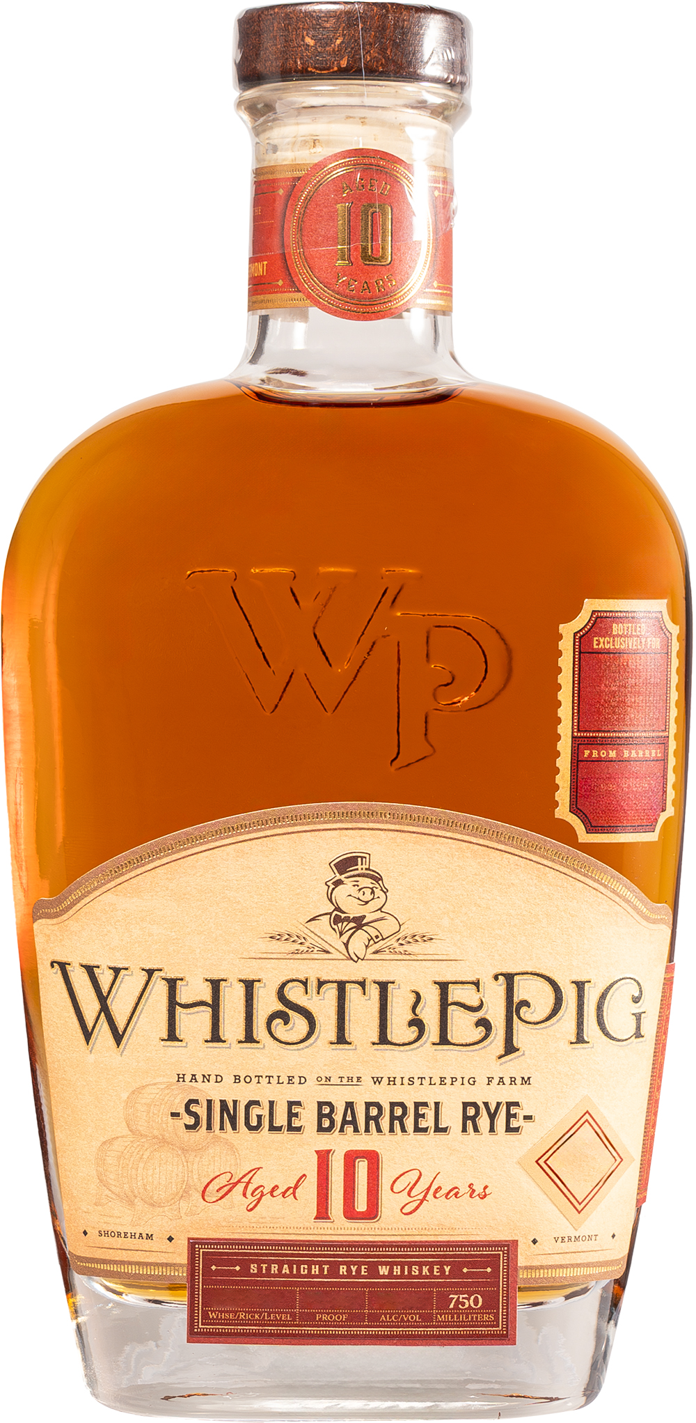 WhistlePig PiggyBack 6 year old Cask Strength Rye Single Barrel Benton ...