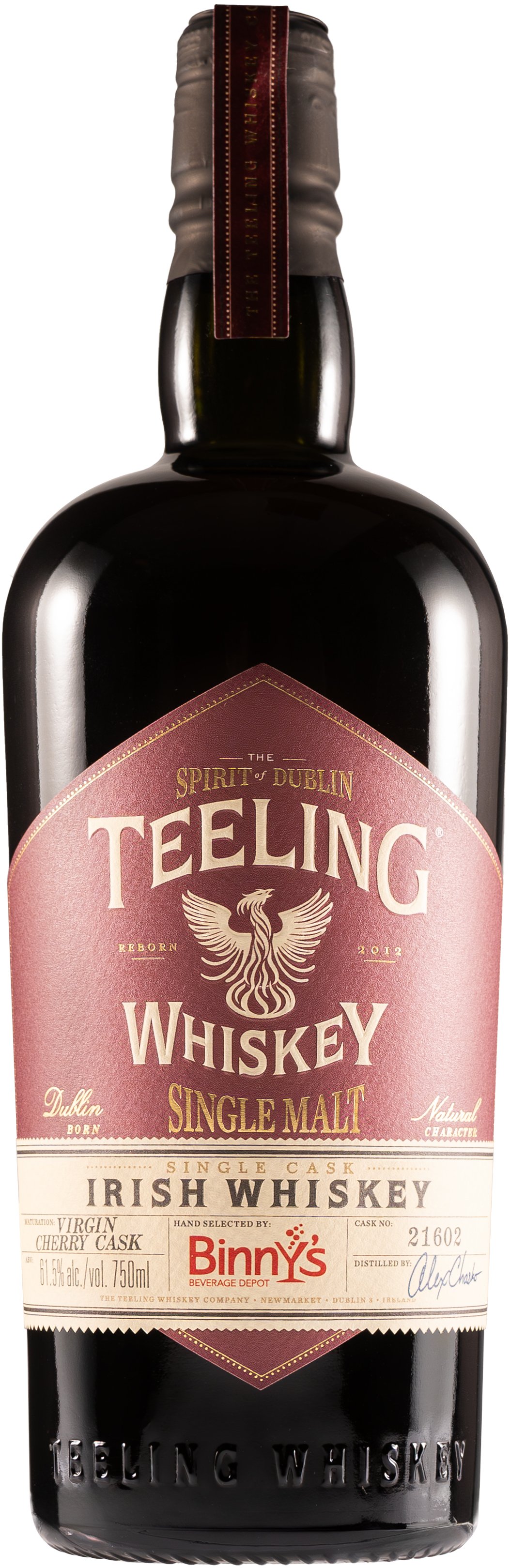 Teeling Single Pot Still finished in ex Ginger Beer Cask # 79298 Binny ...