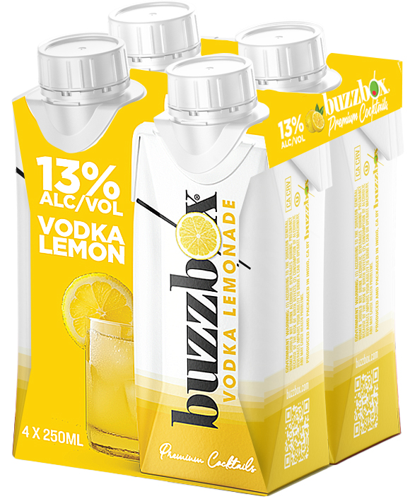 Buzzbox Tequila Paloma 4 Pack | 4 pack of 250 ml Tetra Pak