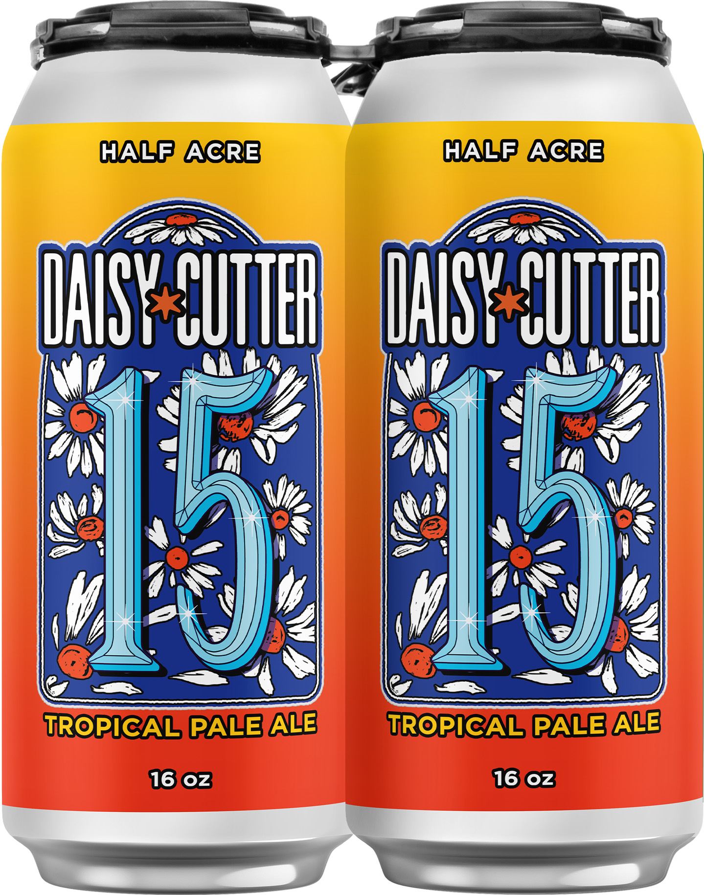Half Acre Mosaic Double Daisy Cutter | 4 pack of 16 oz Can