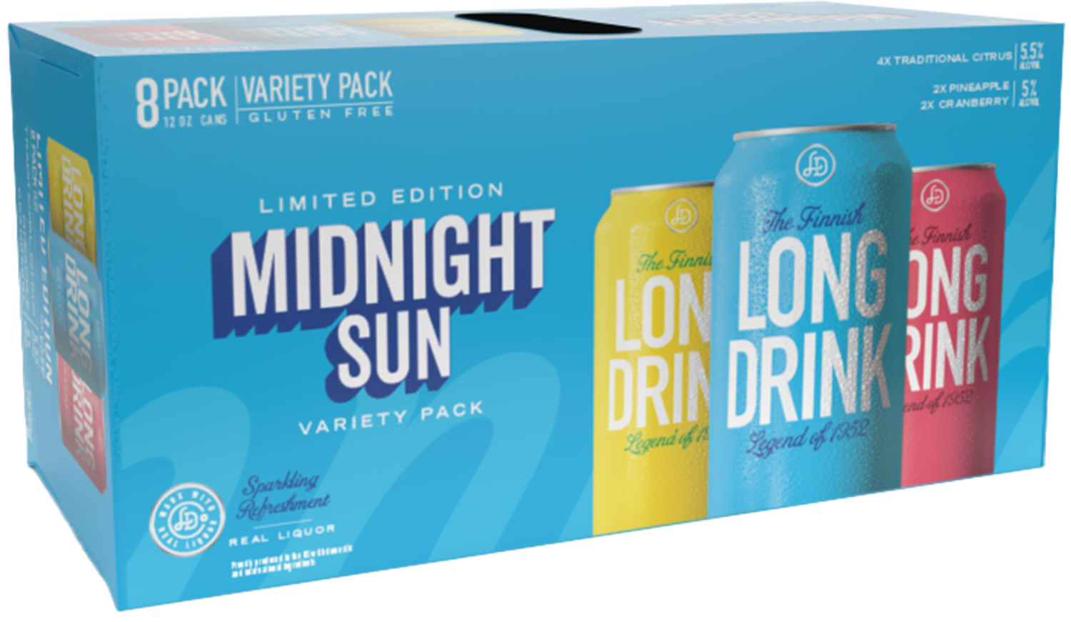 The Long Drink Company Peach Cocktail 6 Pack Cans | 6 pack of 12 oz Can