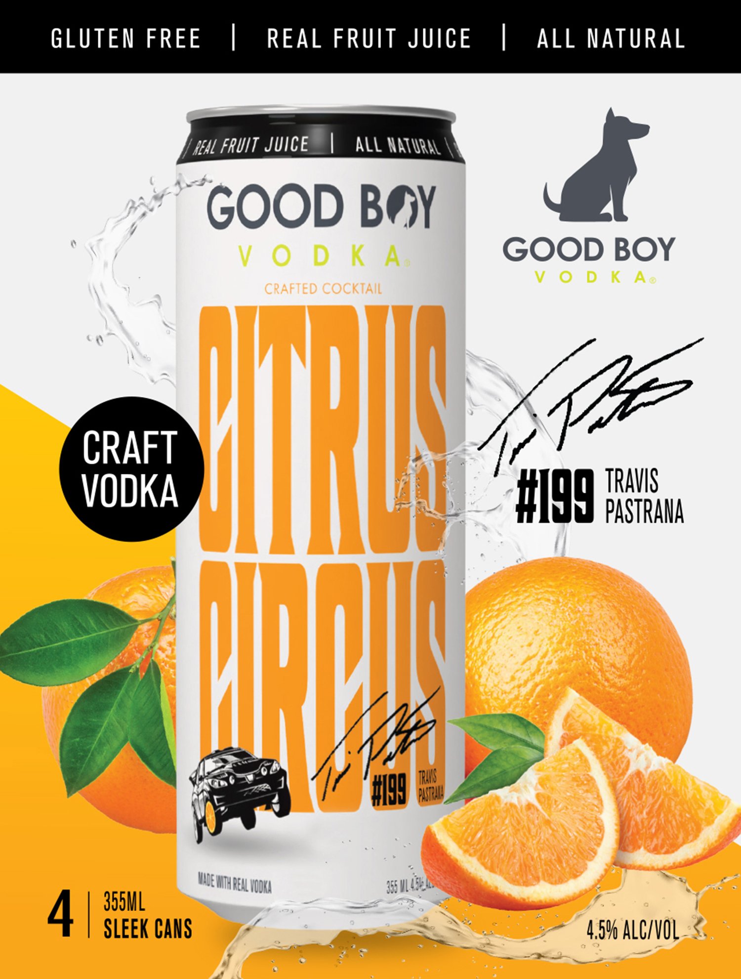 Good Boy Vodka John Daly Cocktail Variety 8 Pack Cans | 8 pack of 12 oz Can