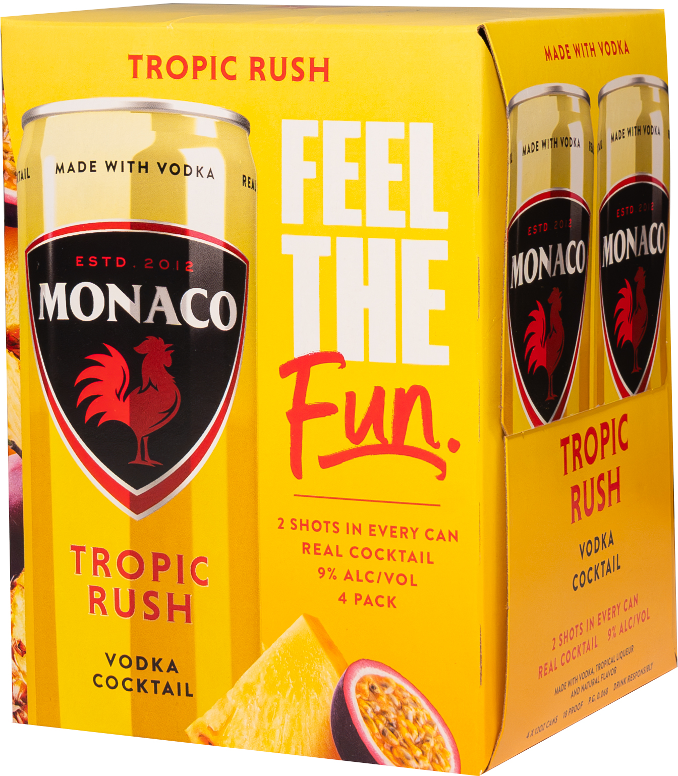 Monaco Blue Crush Vodka Cocktail 4 Pack Can | 4 pack of 355 ml Can