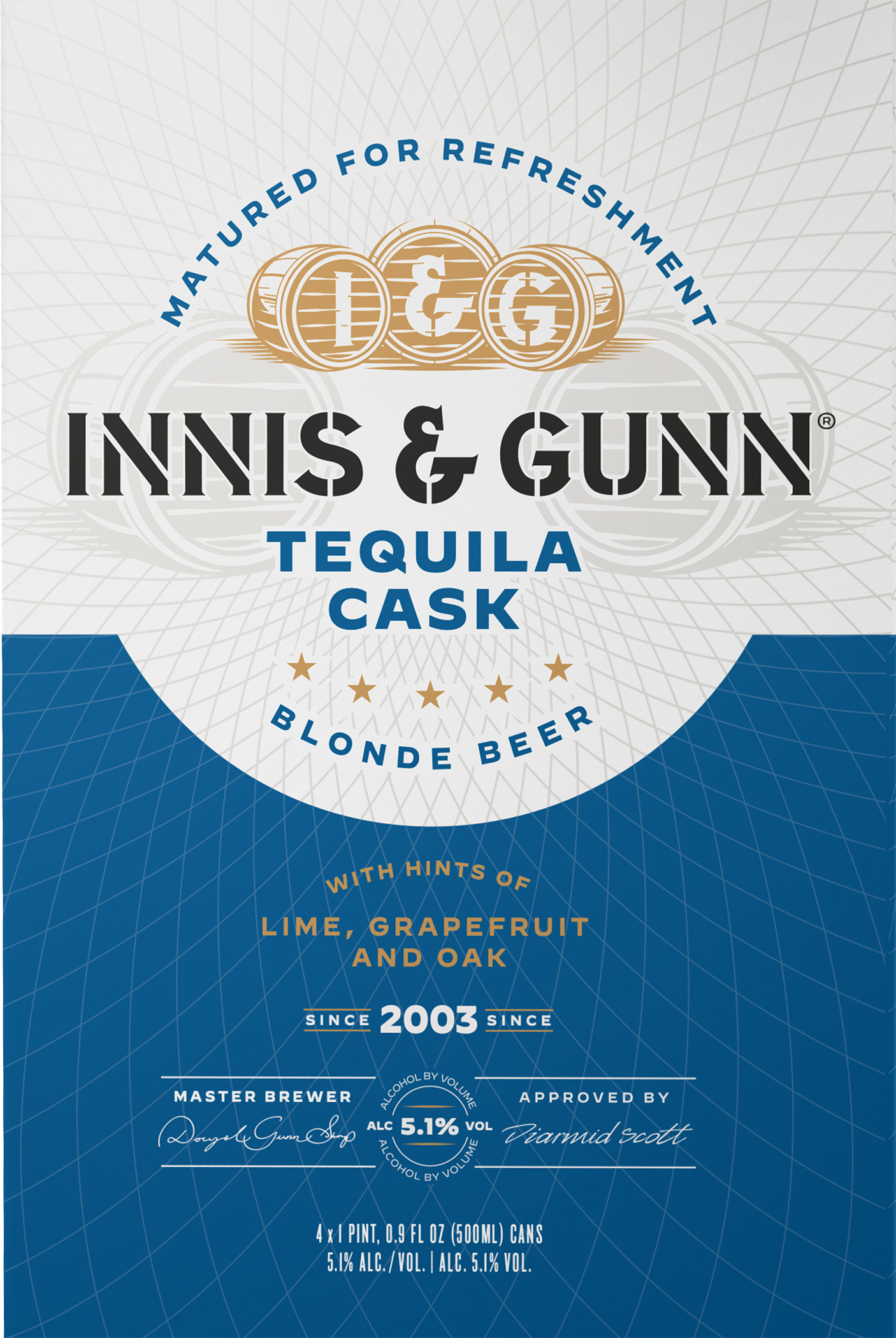 Innis & Gunn Irish Whiskey Cask | 4 pack of 16.9 oz Can