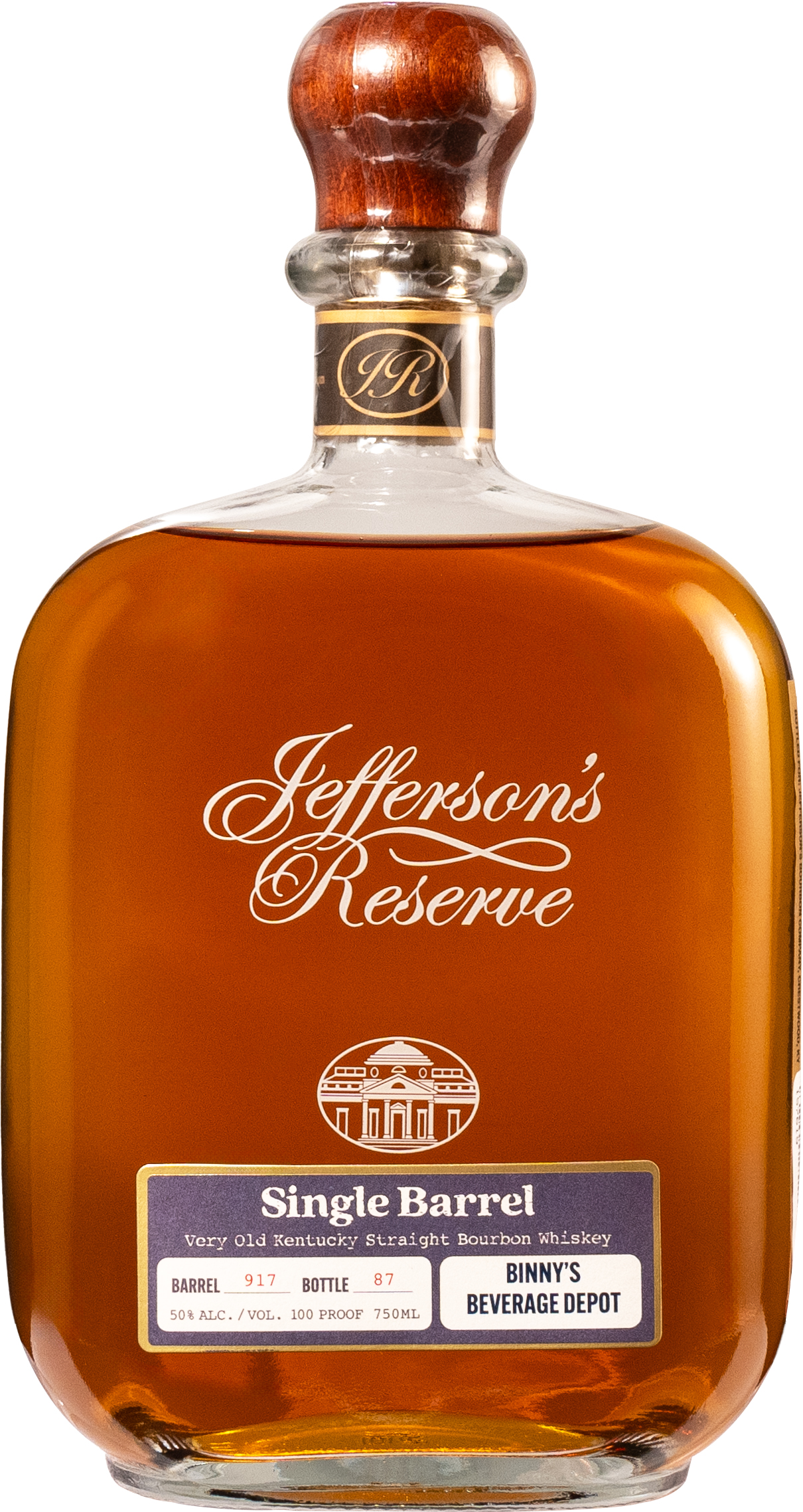 Jefferson's Reserve Single Barrel # 875 Binny's Handpicked | 750 ml Bottle