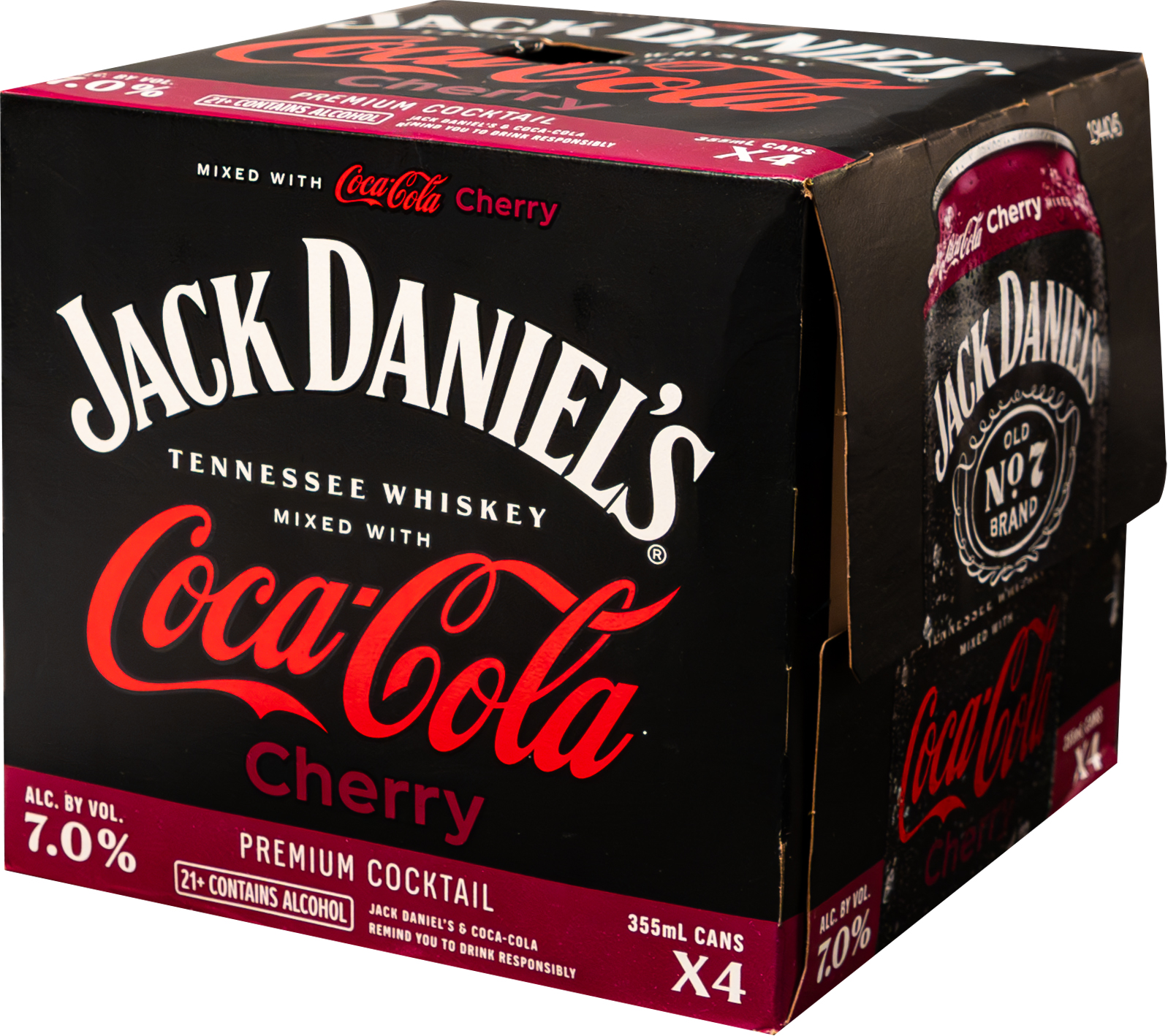 Jack Daniel's Jack and Coca-Cola 4 Pack Cans | 4 pack of 355 ml Can