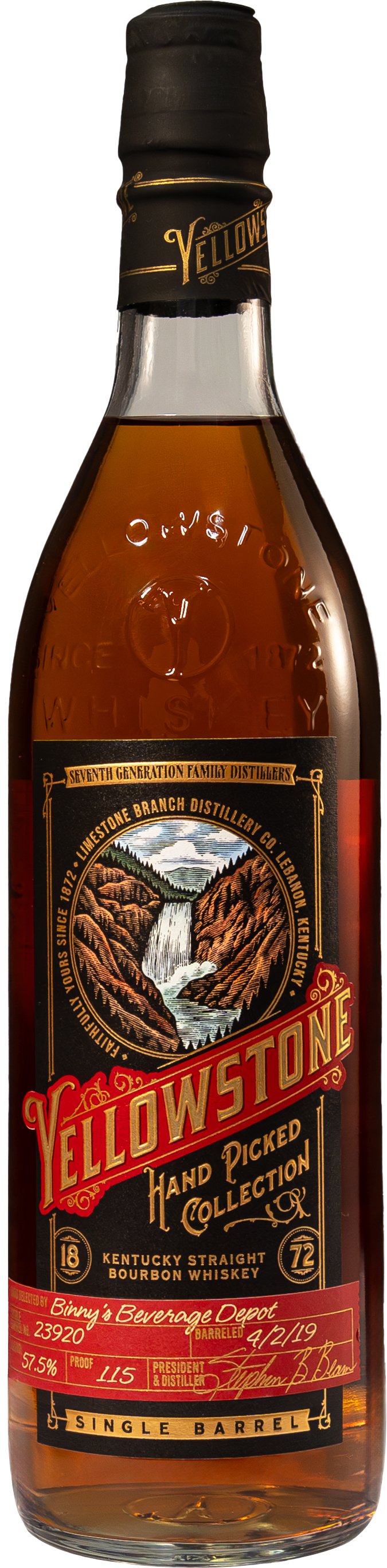 Yellowstone Handpicked Collection 115 Proof Bourbon Single Barrel ...