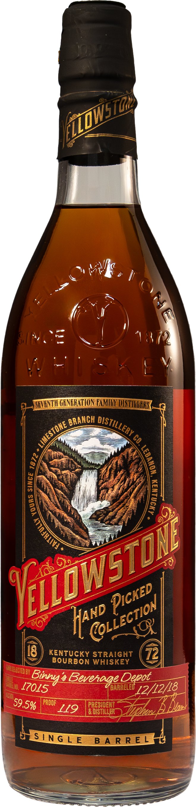 Yellowstone Handpicked Collection 115 Proof Bourbon Single Barrel ...